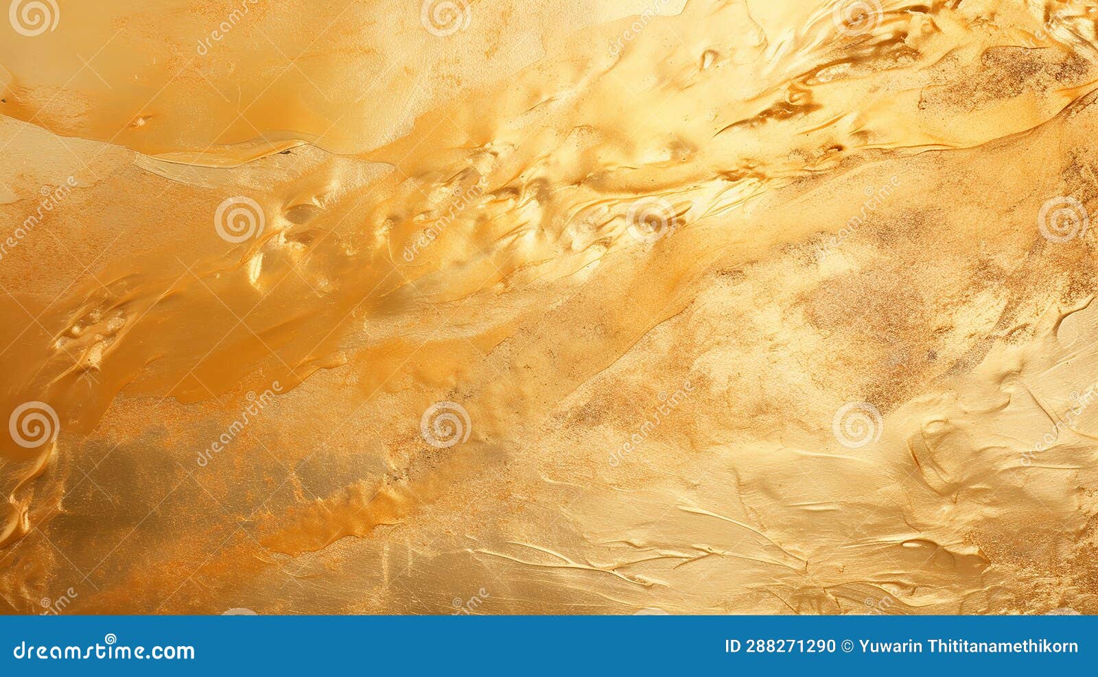 Abstract Background Reflective Gold Foil Texture. Generative AI Stock ...
