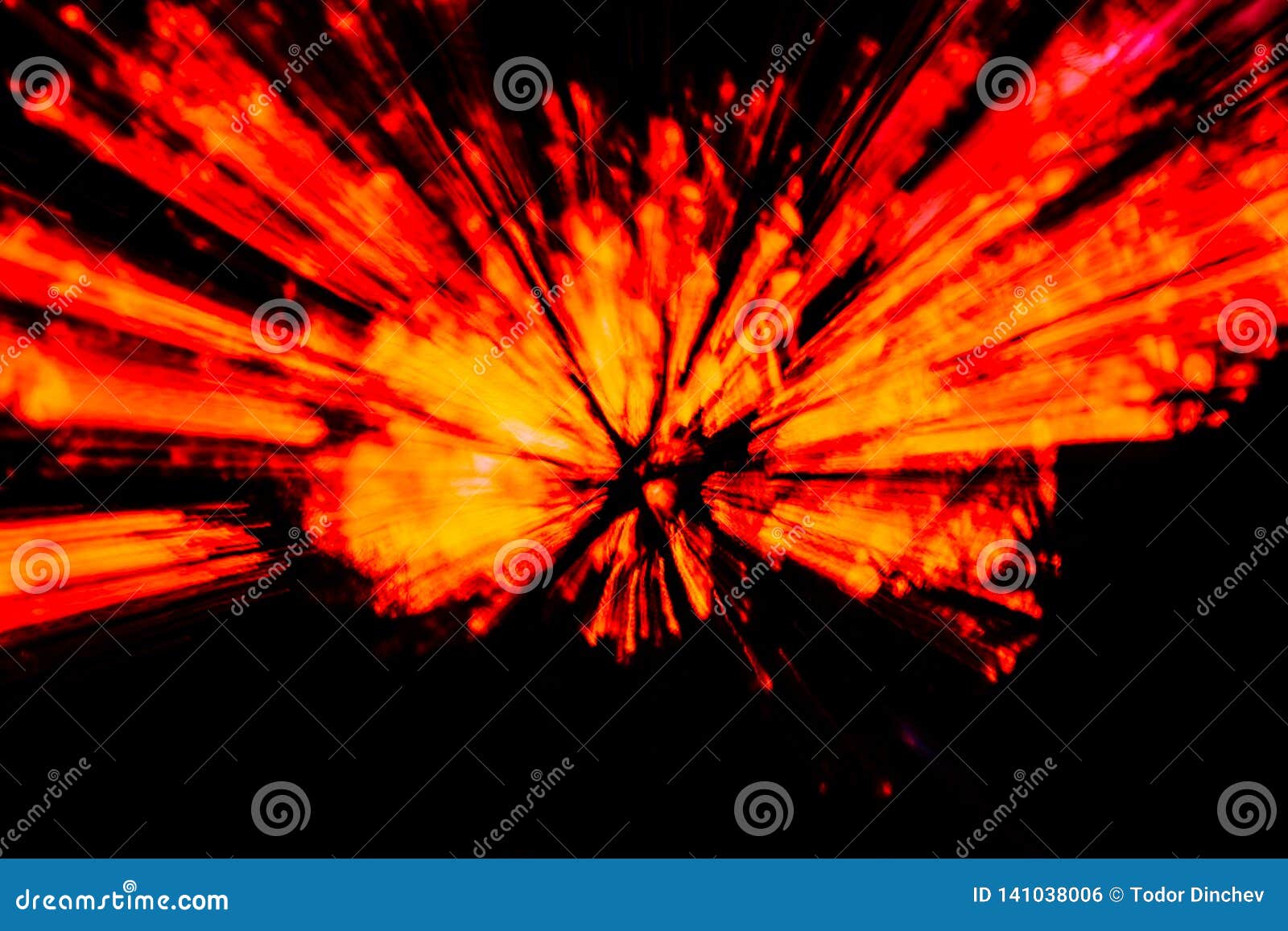 Abstract Background Reminding of a Burst. Energy, Multicolored, Rays ...