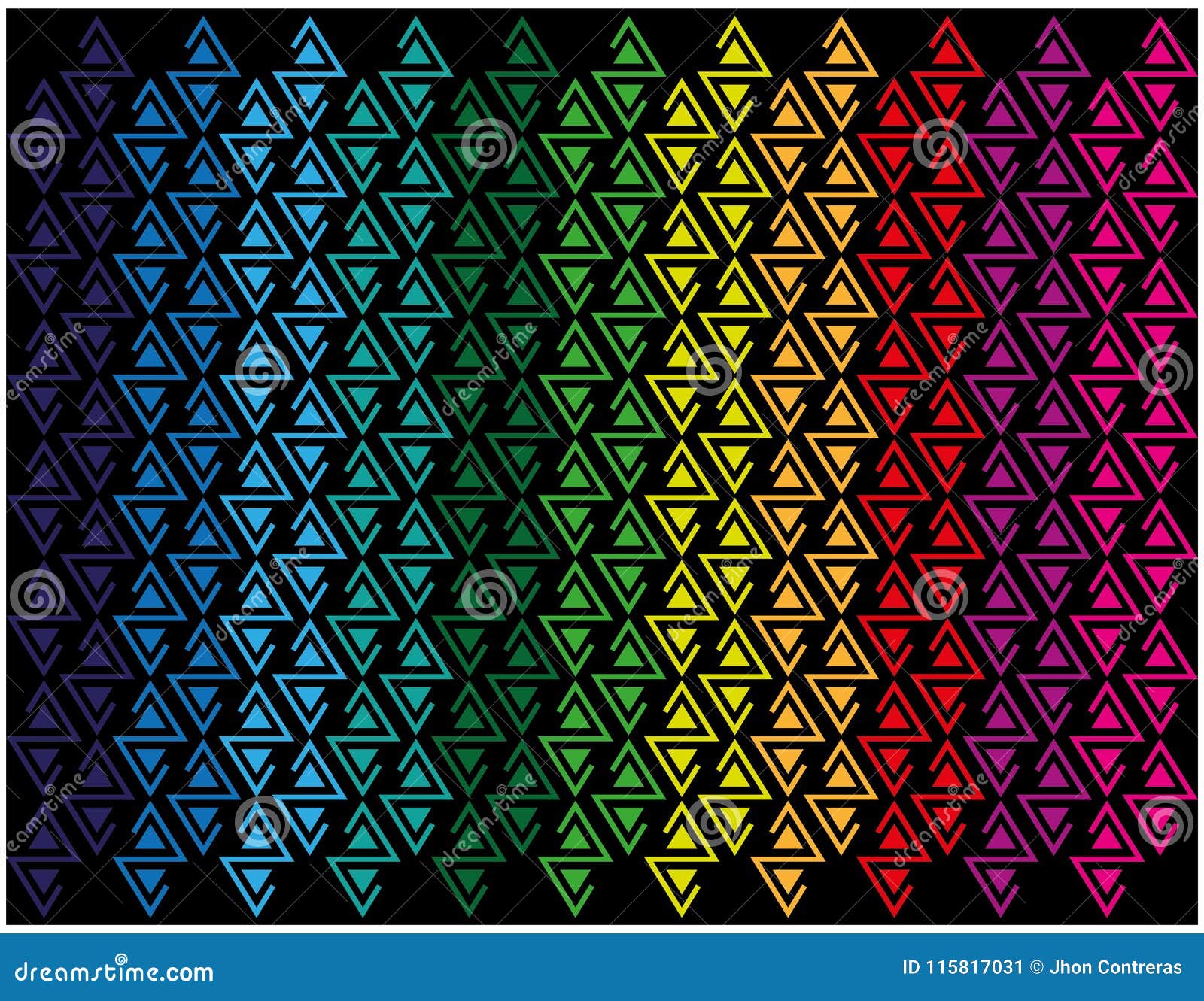 Abstract Background with Repeating Colored Figures Stock Vector ...