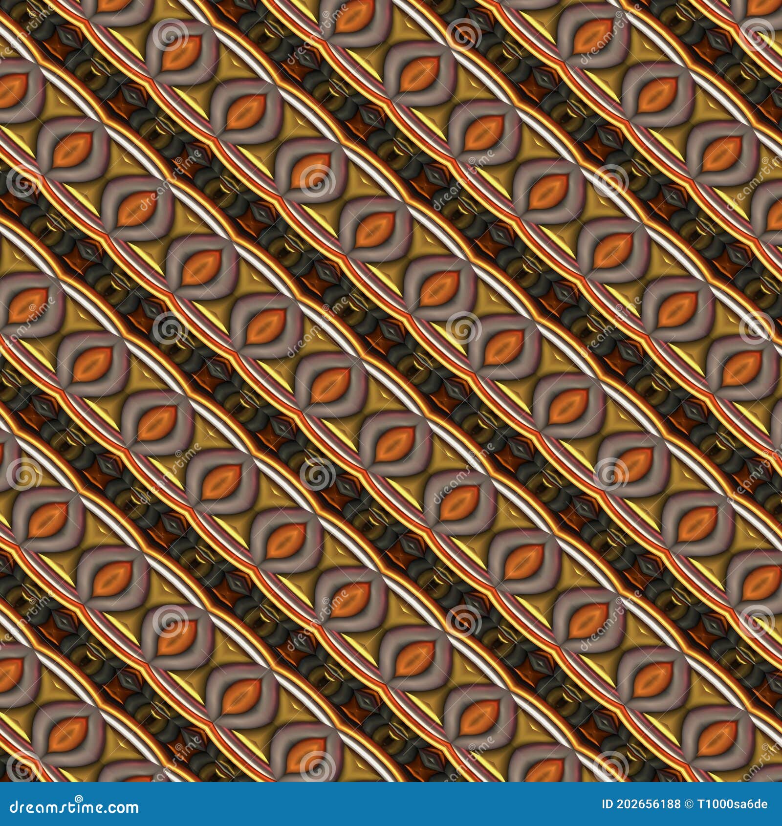 Abstract Background with Repeating Metal Patterns Running in Parallel ...
