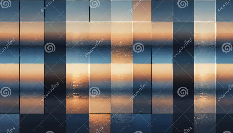 Abstract Background with a Repeating Pattern of Vertical Rectangles in ...