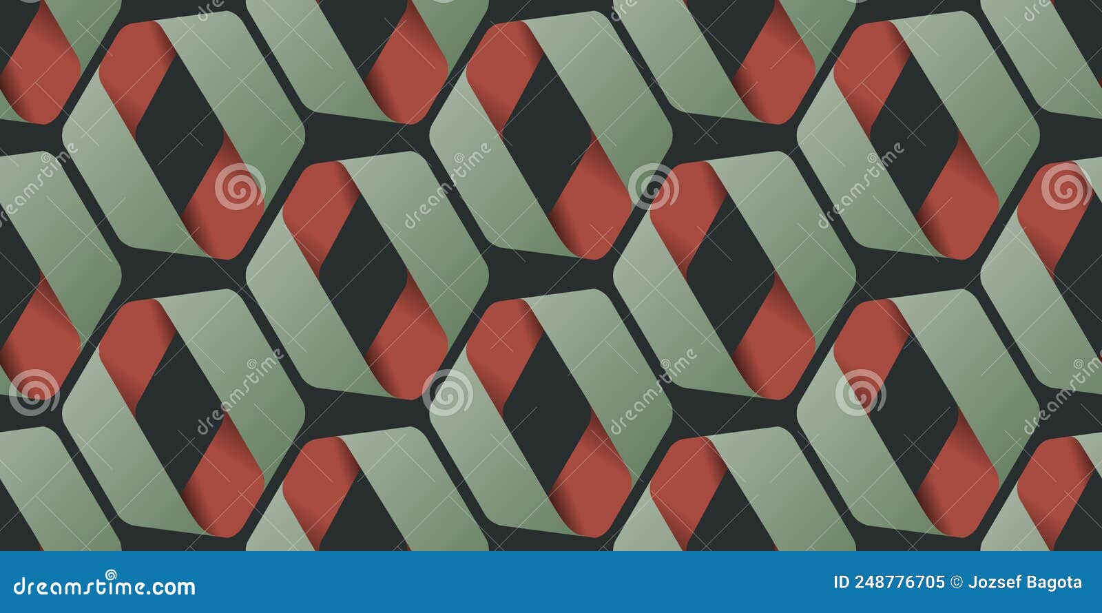 Abstract Background, Repeating Retro Style Geometric Frames Made of ...