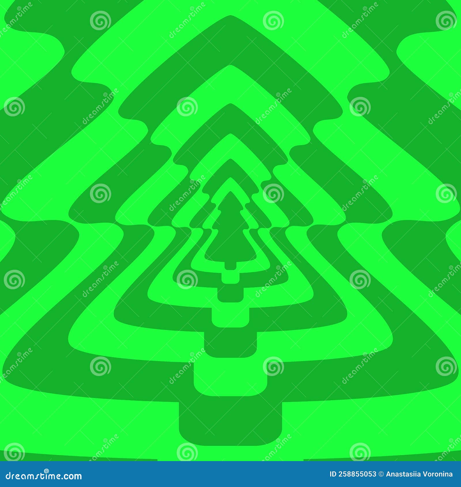 Abstract Background with Repeating Silhouette Christmas Tree Stock ...