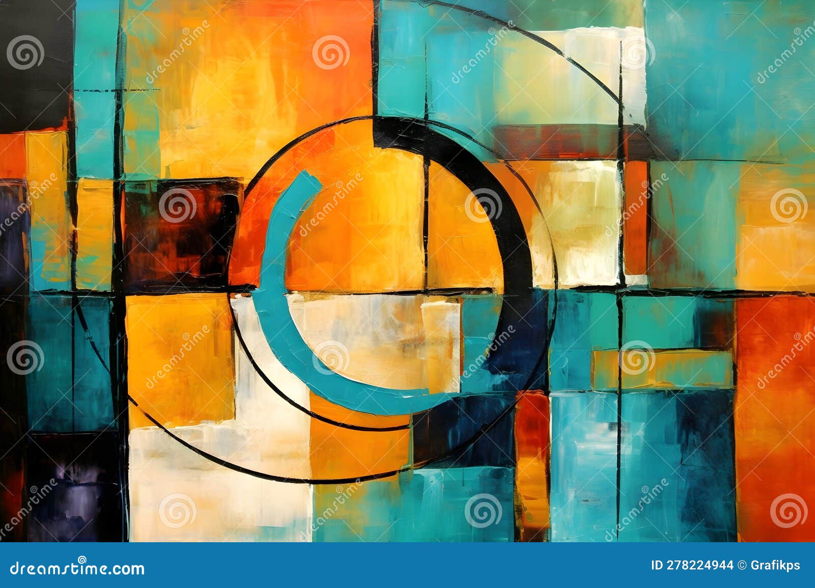Abstract Background is the Result of Painted Brushstrokes that Evoke ...