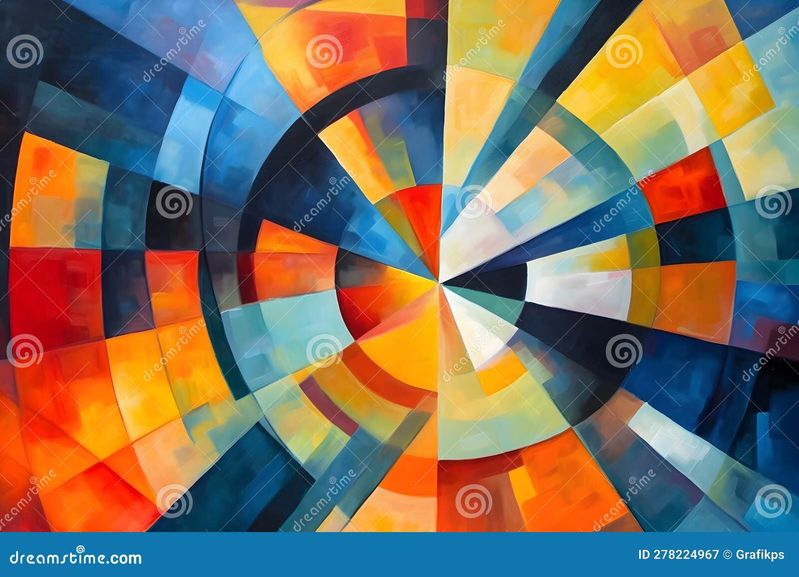 Abstract Background is the Result of Painted Brushstrokes that Evoke ...