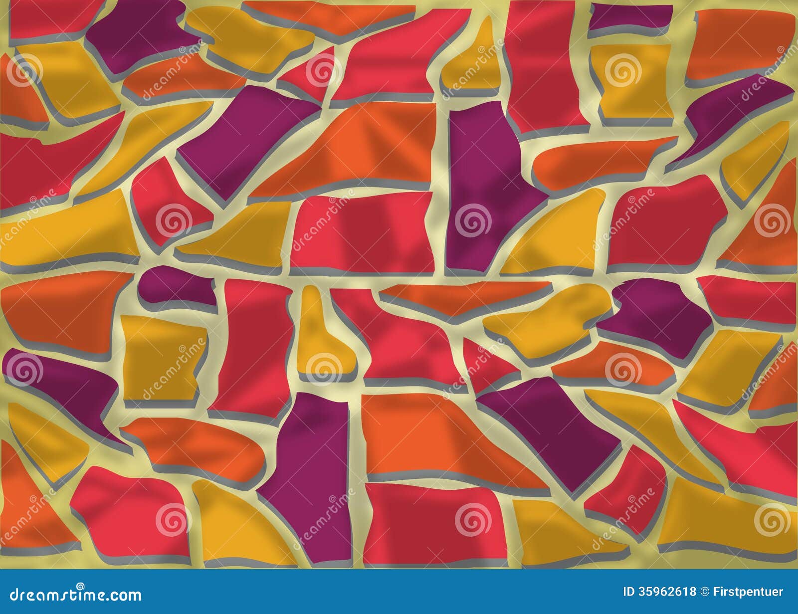 Abstract Background in Retro Colors Stock Illustration - Illustration ...