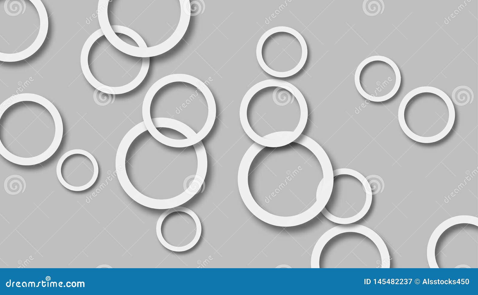 Abstract Background of Rings with Shadows Stock Vector - Illustration ...