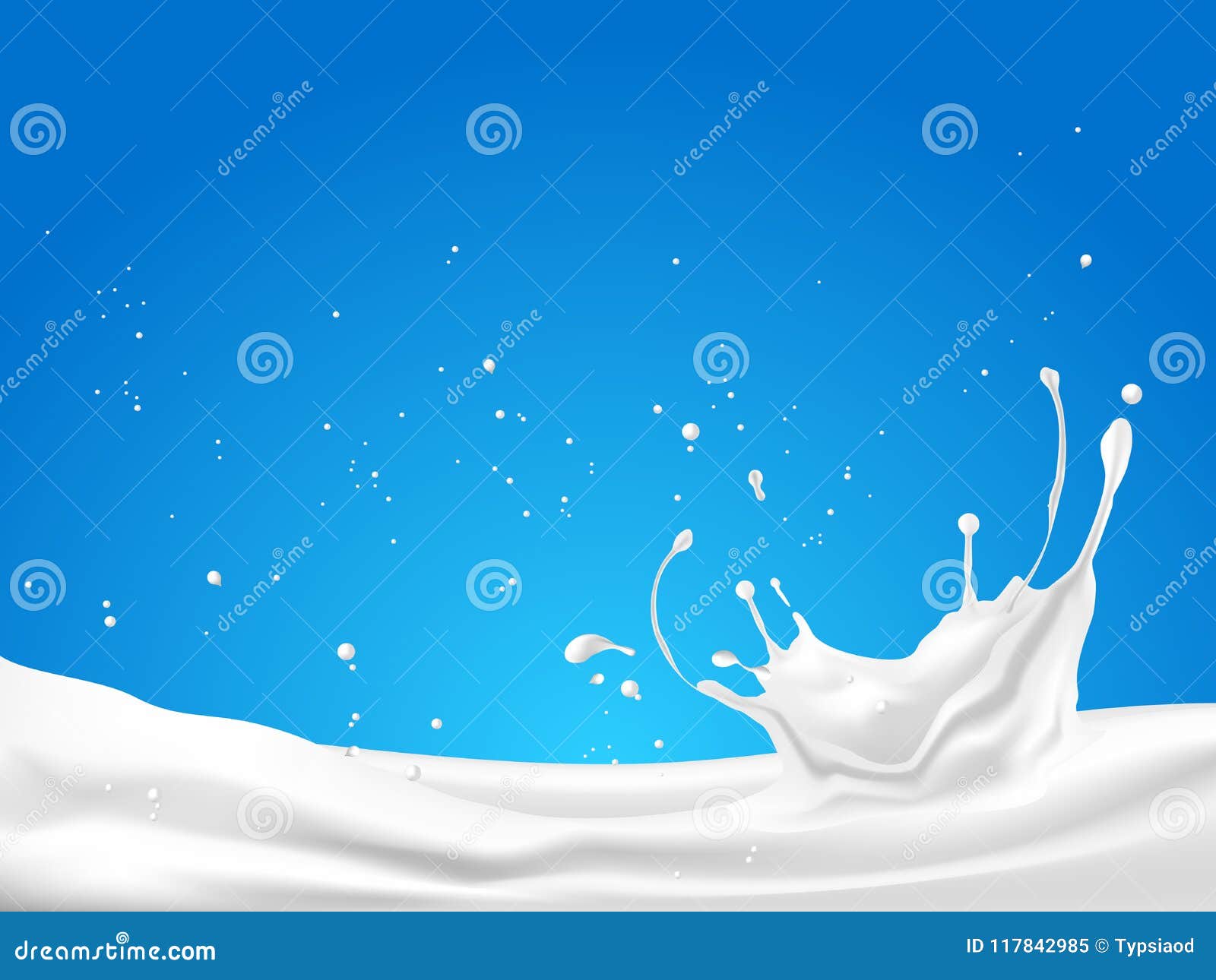 Abstract Background Ripple Milk. Stock Vector - Illustration of flowing ...