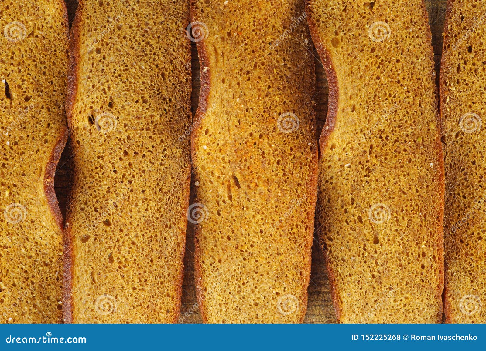Abstract Background: Roasted Rye Bread Rusks Stock Photo - Image of ...