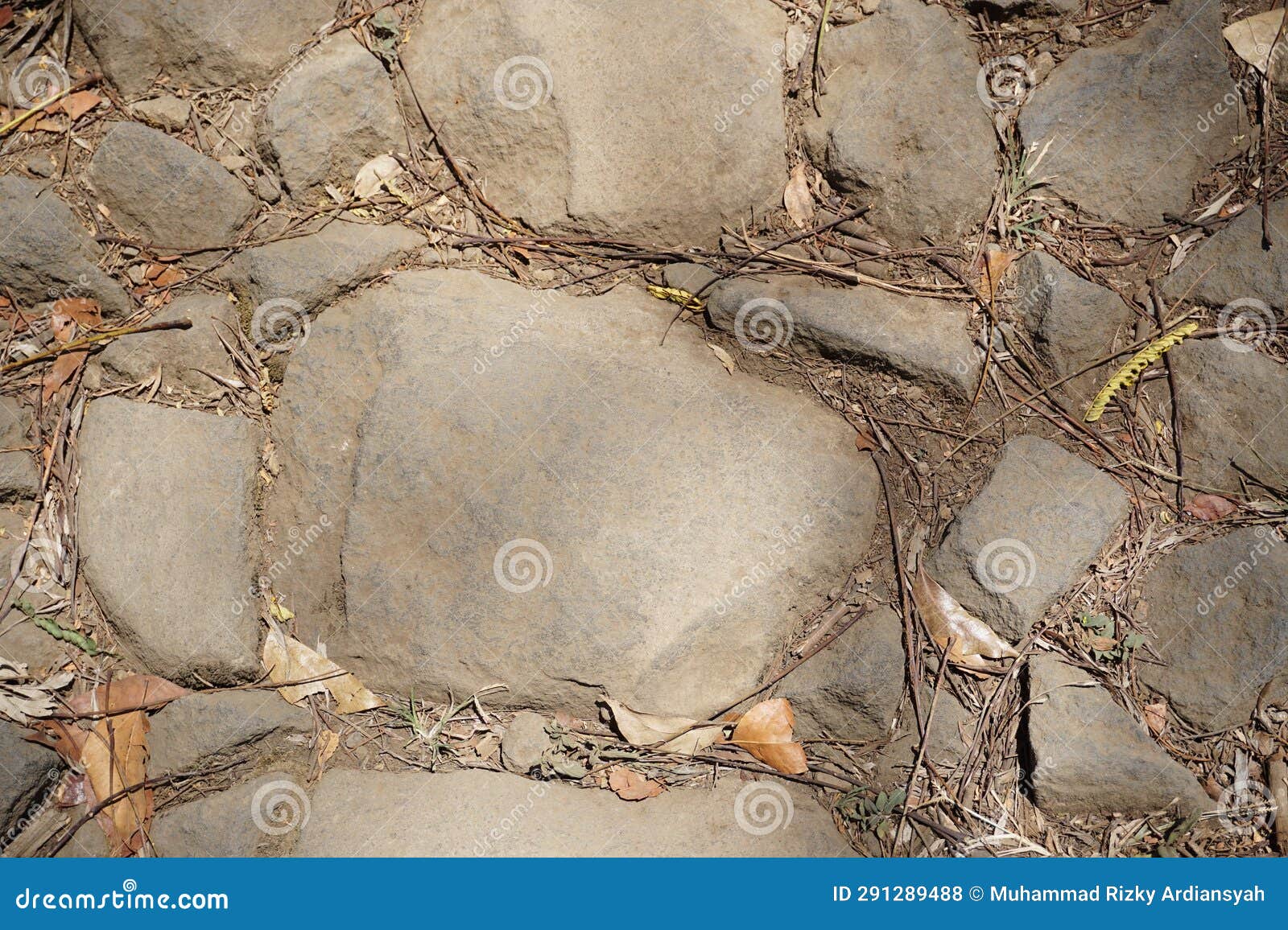 Rocks Arranged on the Ground Stock Photo - Image of abstract, stonewall ...
