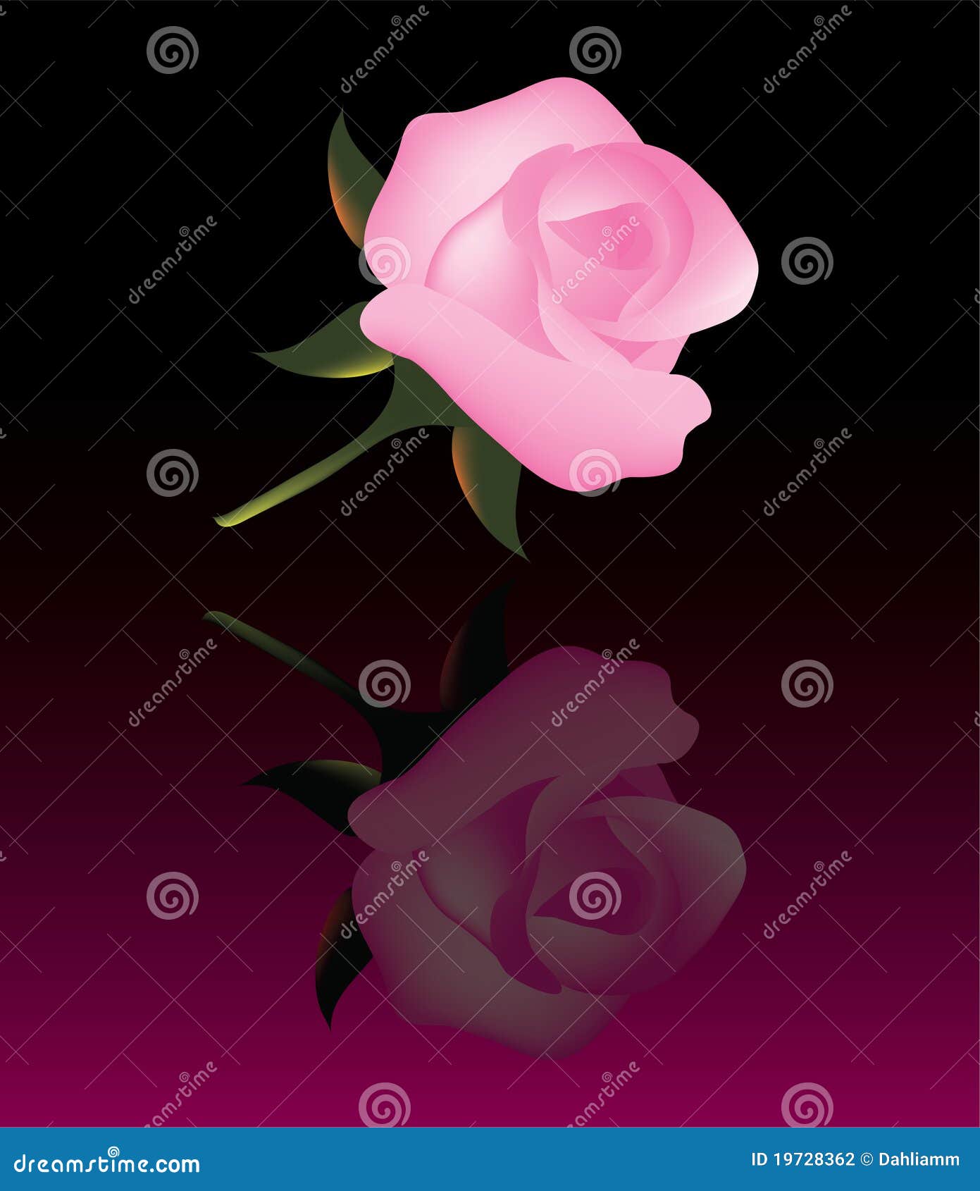 Abstract Background with Rose Stock Vector - Illustration of floral ...