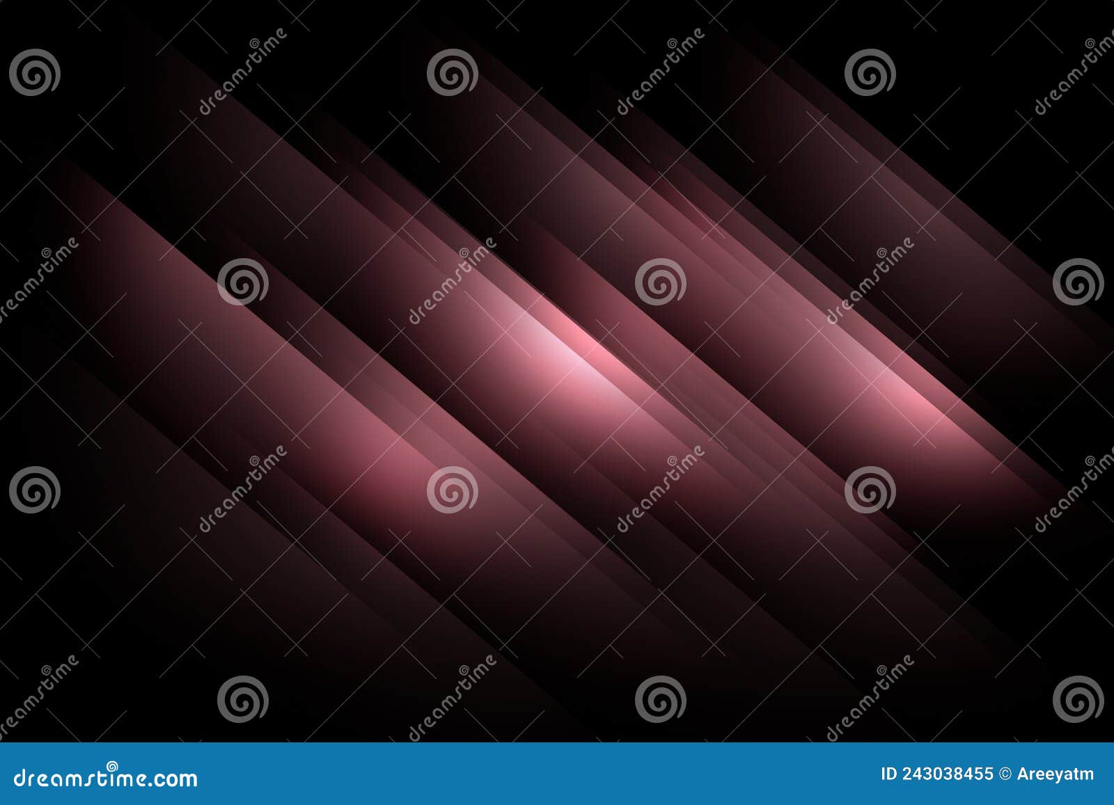 Abstract Background of Rose Gold Color Strip on Black Background Stock ...