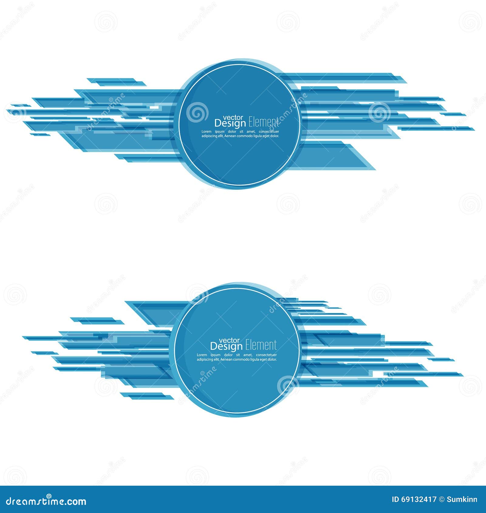 Abstract Background with a Round Banner Stock Vector - Illustration of ...