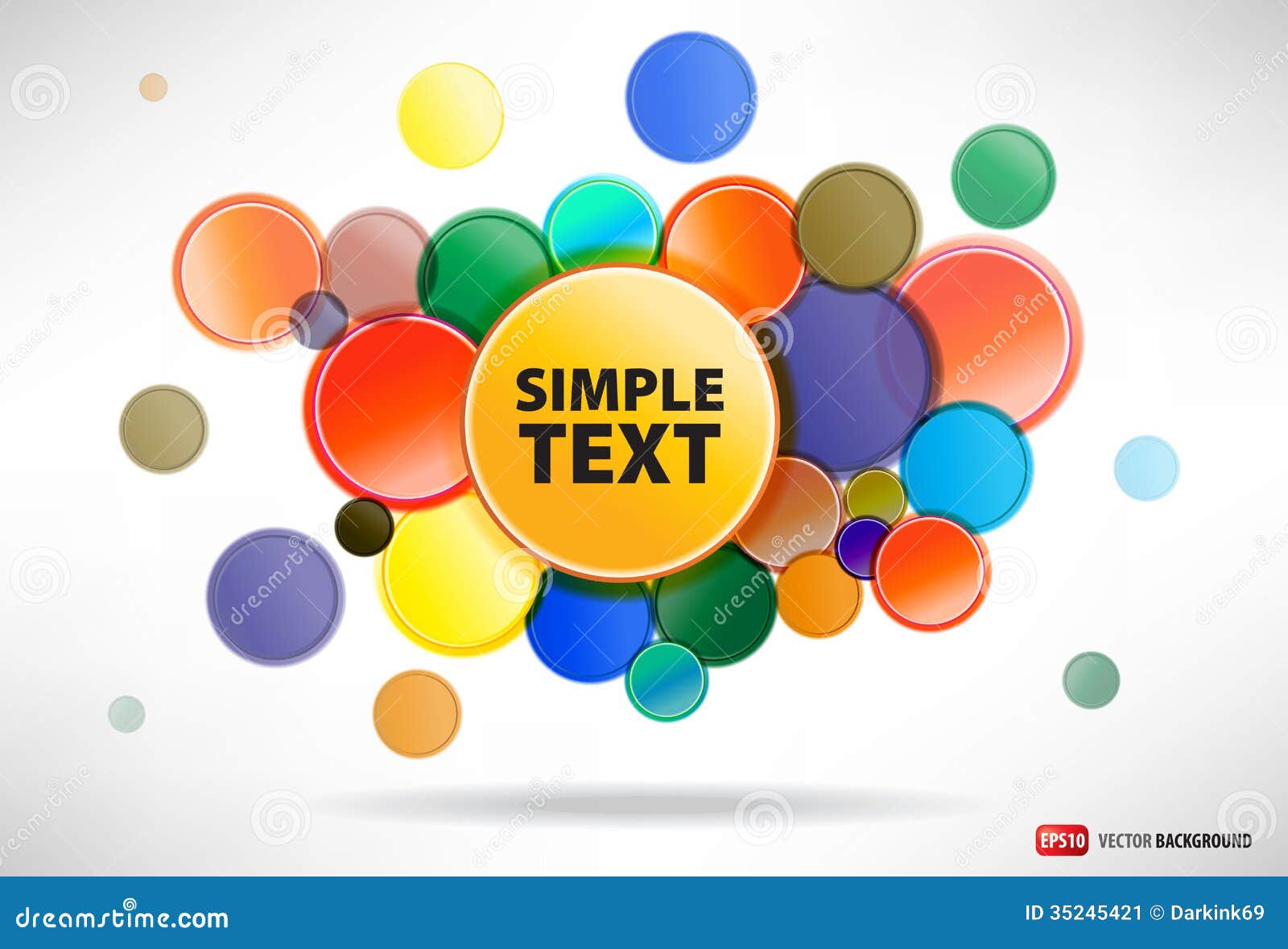 Abstract Background from the Round Buttons Stock Vector - Illustration ...