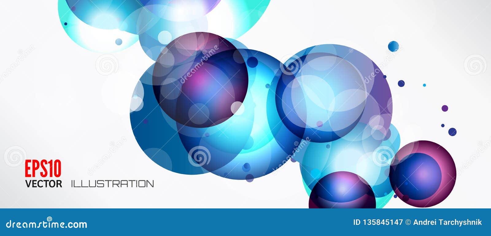 Abstract Background with Round Elements. Vector Illustration. Stock ...