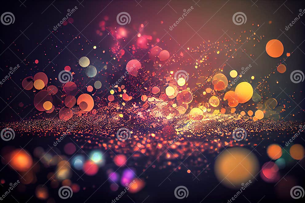 Abstract Background Round Particles Bokeh. Generative AI, Generative, AI Stock Photo - Image of ...