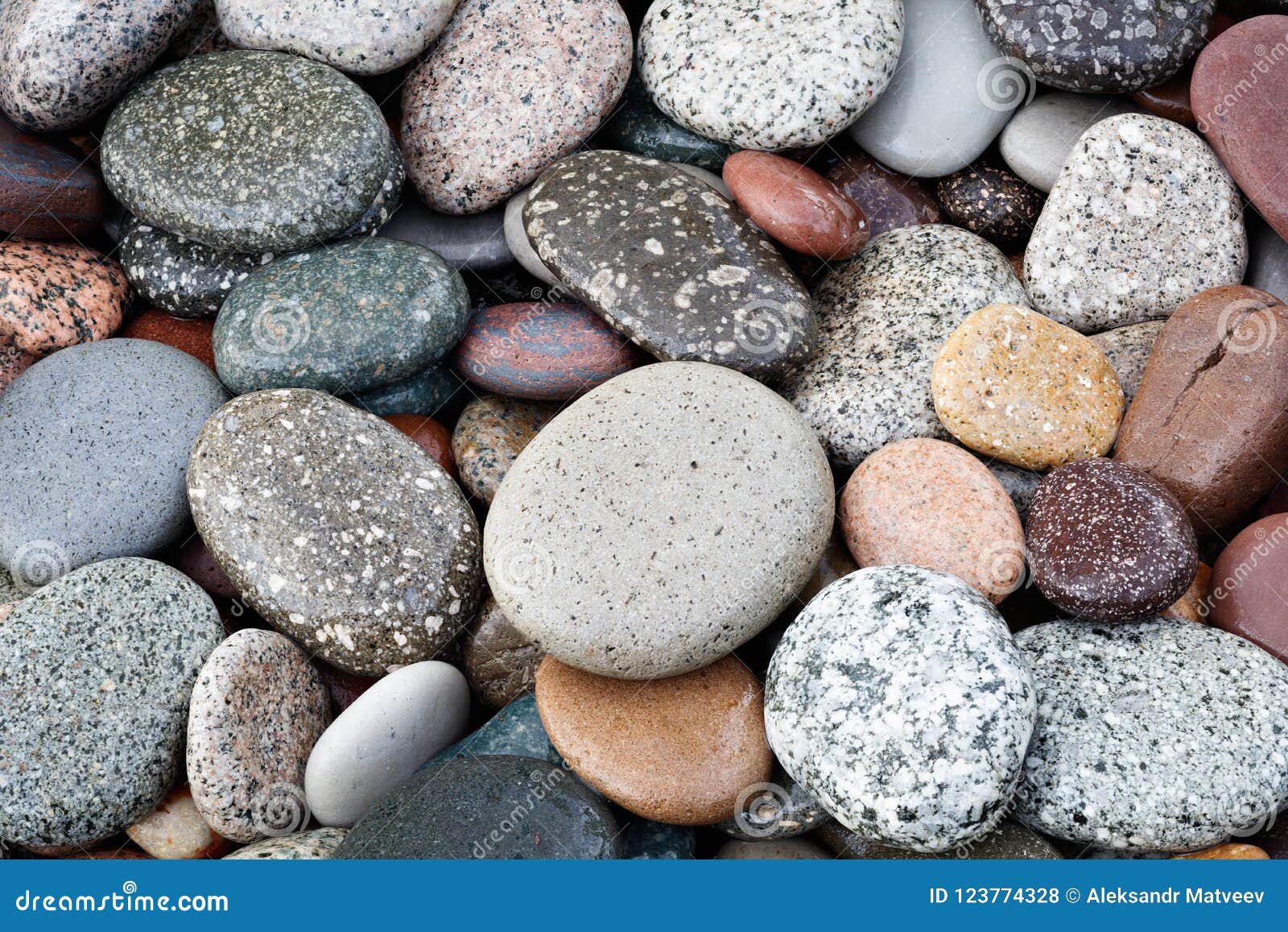 Abstract Background with Round Peeble Stones Stock Photo - Image of ...