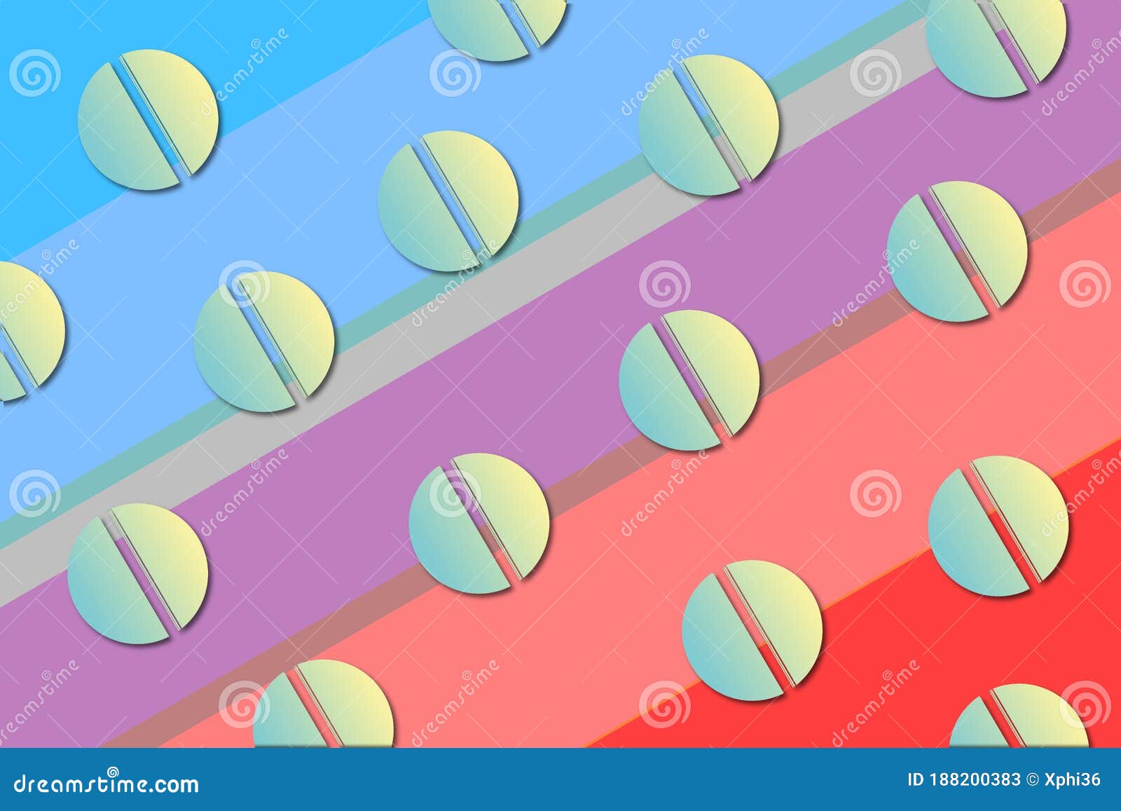 Abstract Background with Round Shape, Tilt Lines, Flat Design Stock ...