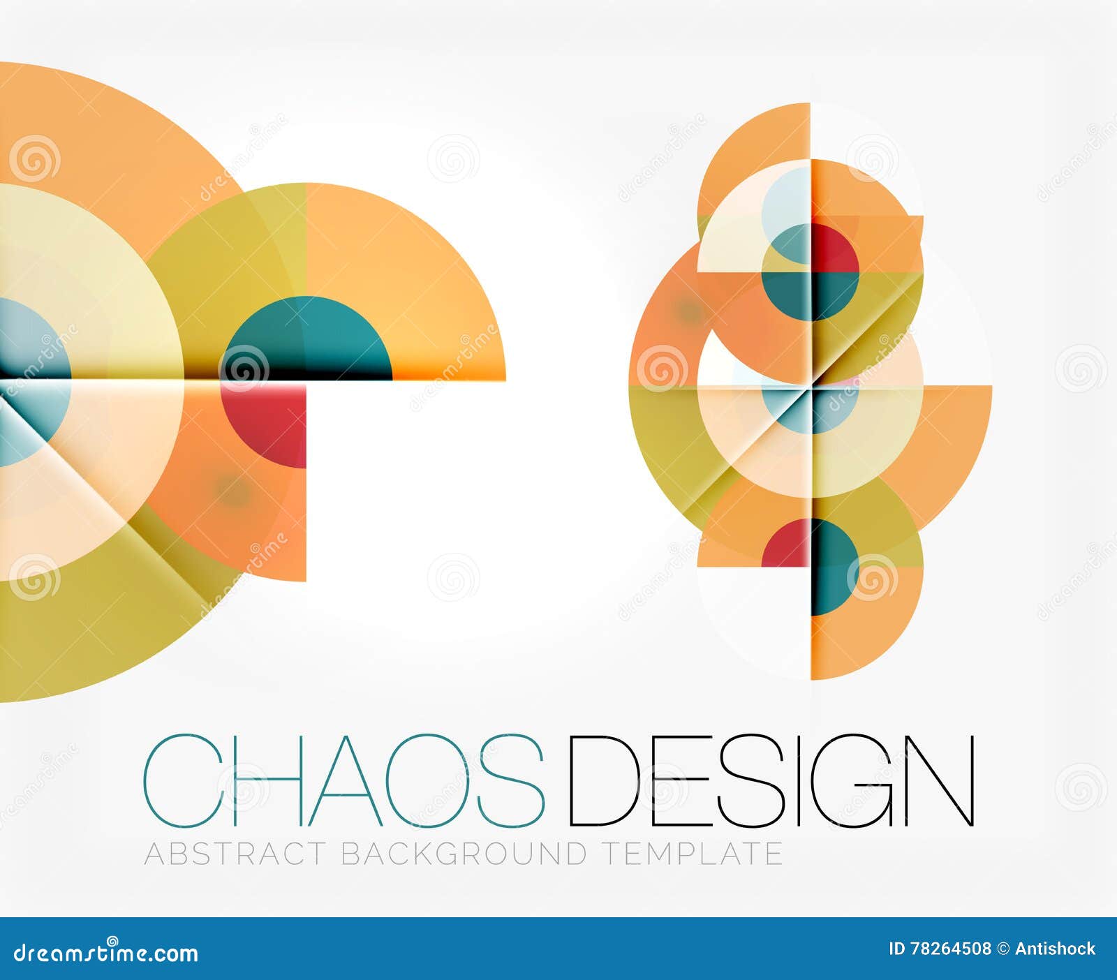 Abstract Background with Round Shapes Stock Vector - Illustration of ...