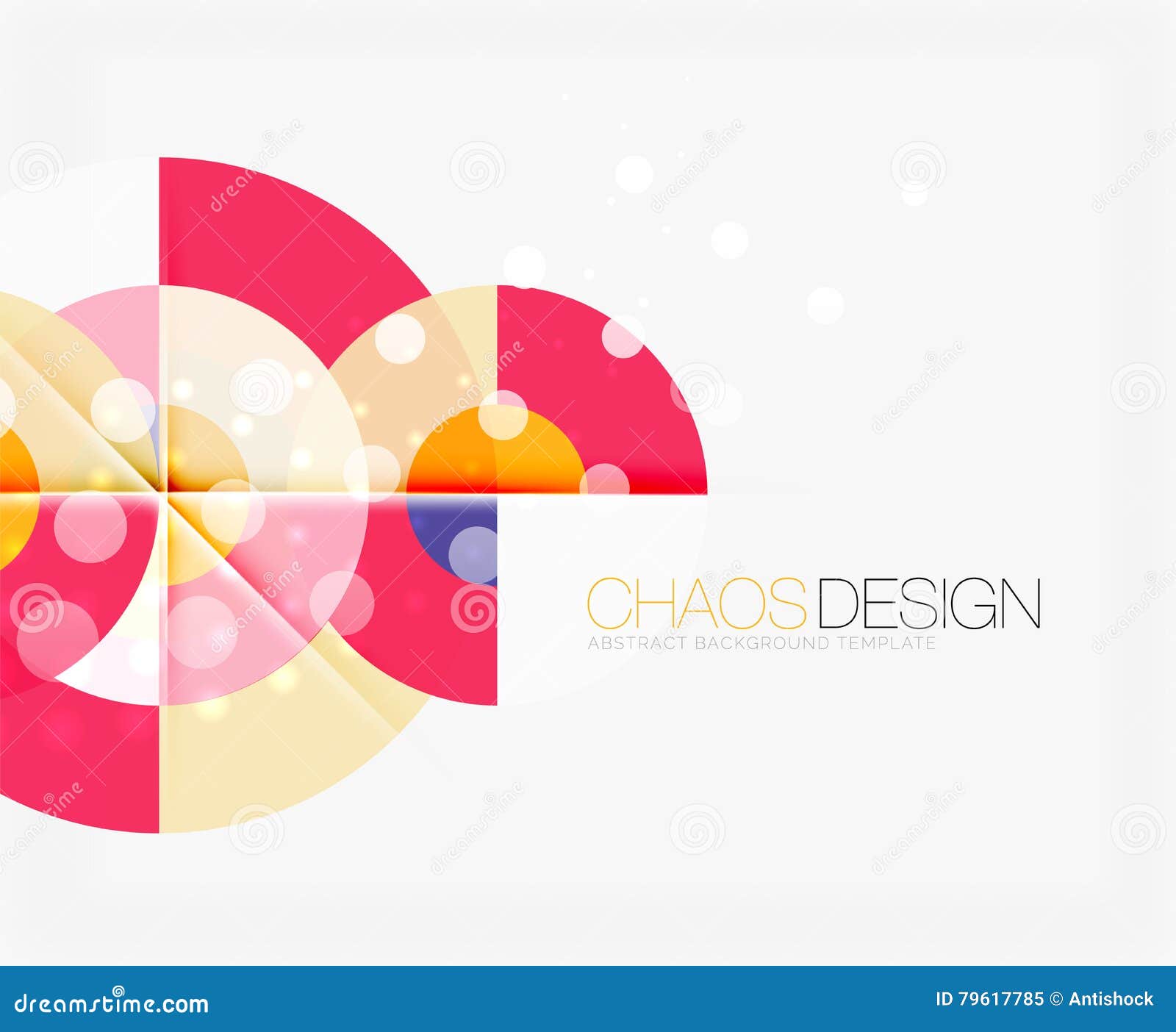 Abstract Background with Round Shapes Stock Vector - Illustration of ...