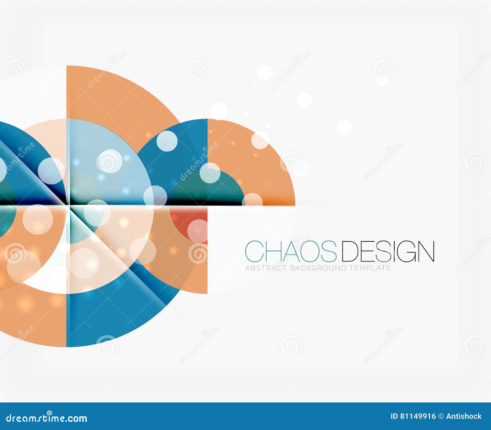 Abstract Background with Round Shapes Stock Vector - Illustration of ...