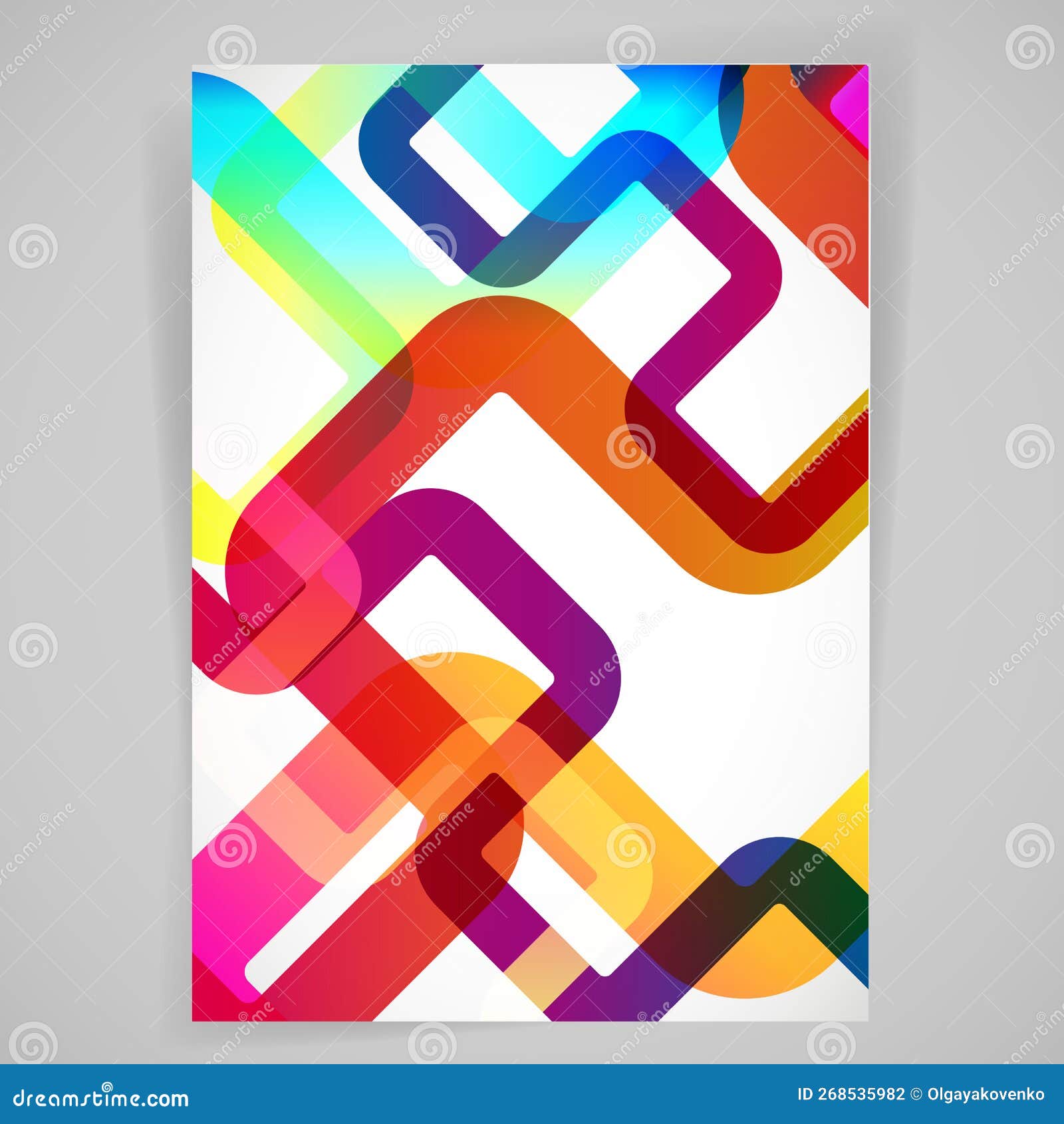 Abstract Background with Rounded Design Elements Stock Vector ...