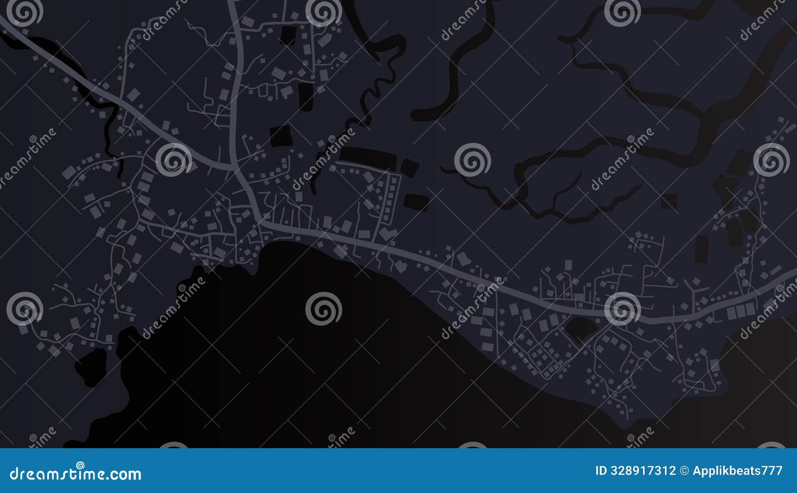 Abstract Background of Route Navigation Location Map with Construction ...