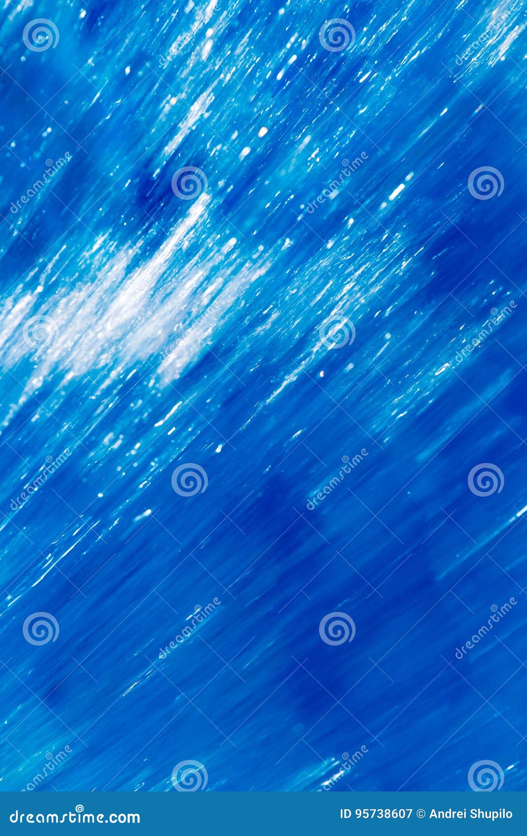 Abstract Background of Running Blue Water Stock Image - Image of ...