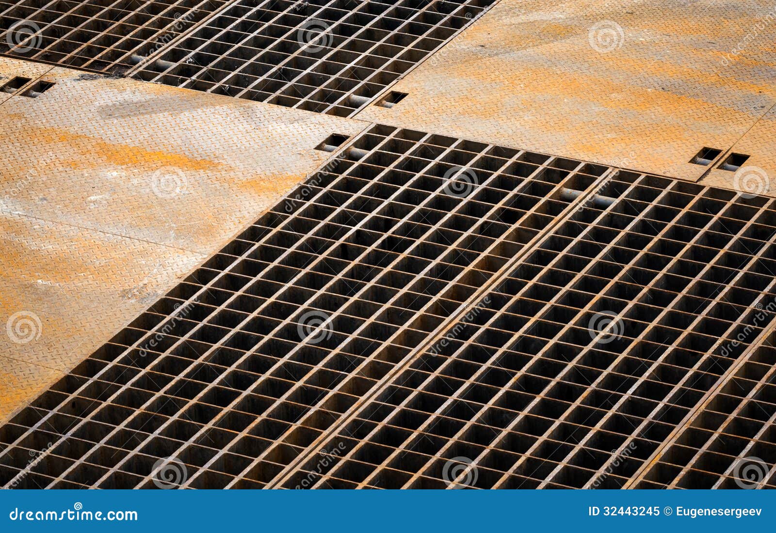 Abstract Background with Rusted Metal Floor Stock Image - Image of ...