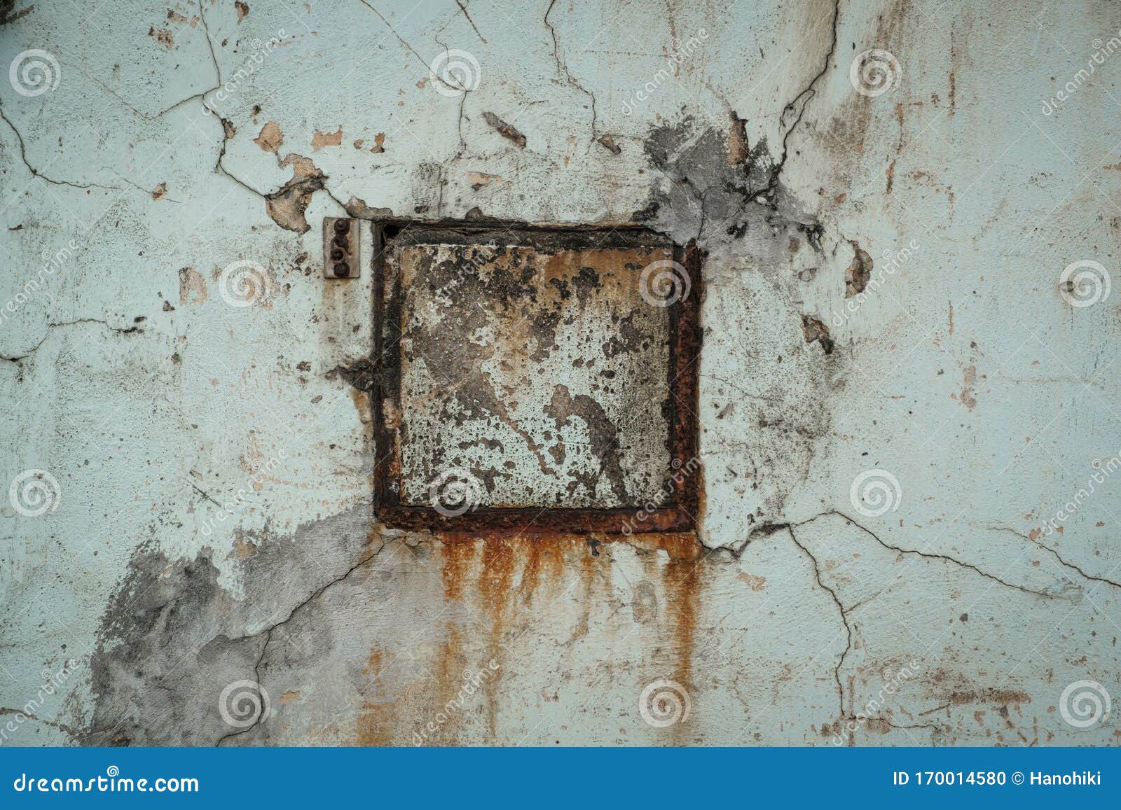 Abstract Background, Rusty Frame on Cracked, Vintage Wall Stock Photo ...