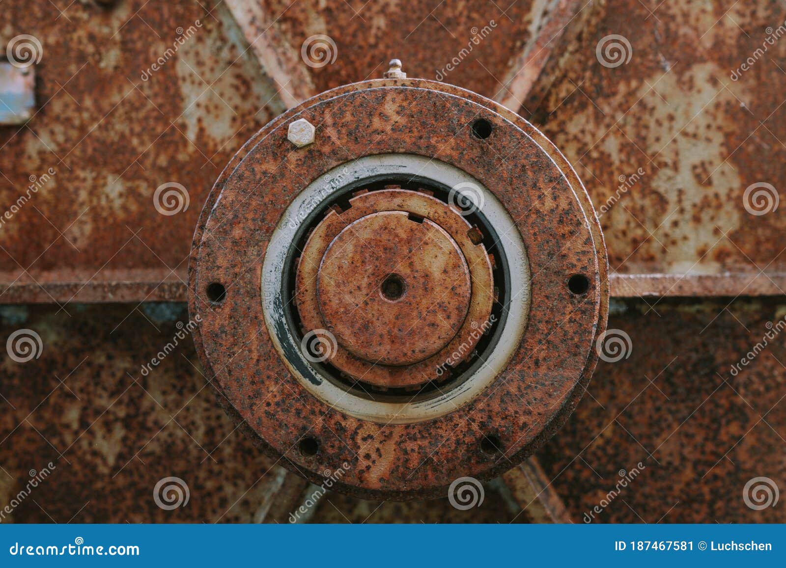 Abstract Background with Rusty Mechanism Stock Image - Image of retro ...