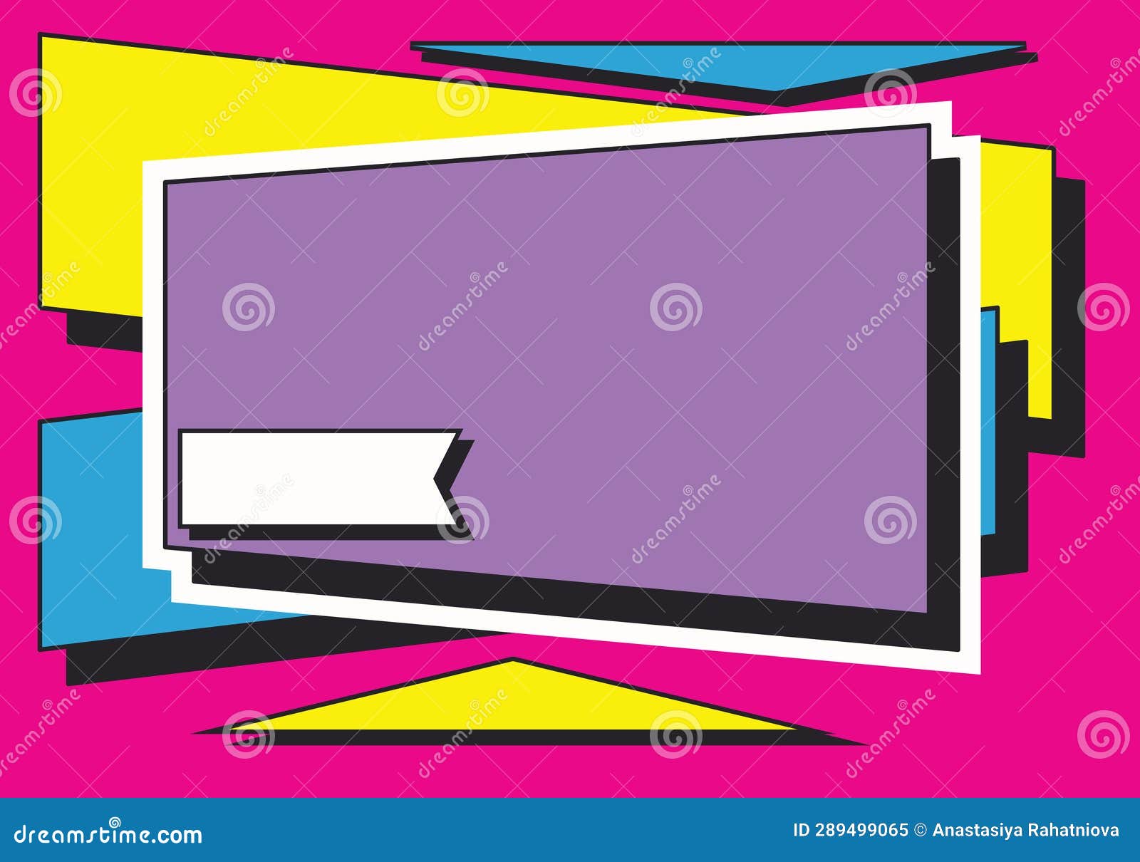 Abstract Background in a 90s Aesthetic. Vector Illustration with Empty ...