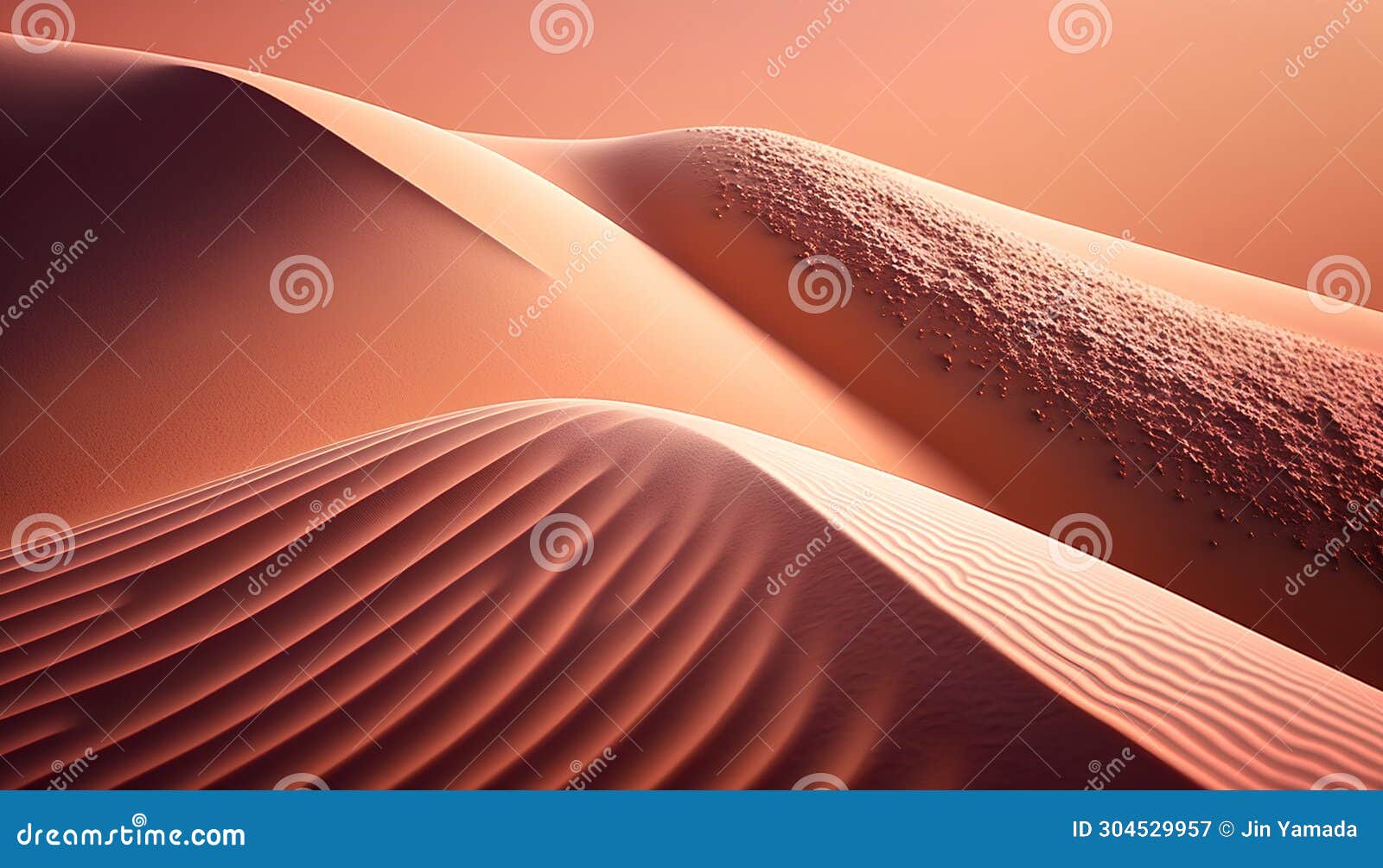 Abstract Background of Sand Dunes in the Sahara Desert. 3d Render Stock ...