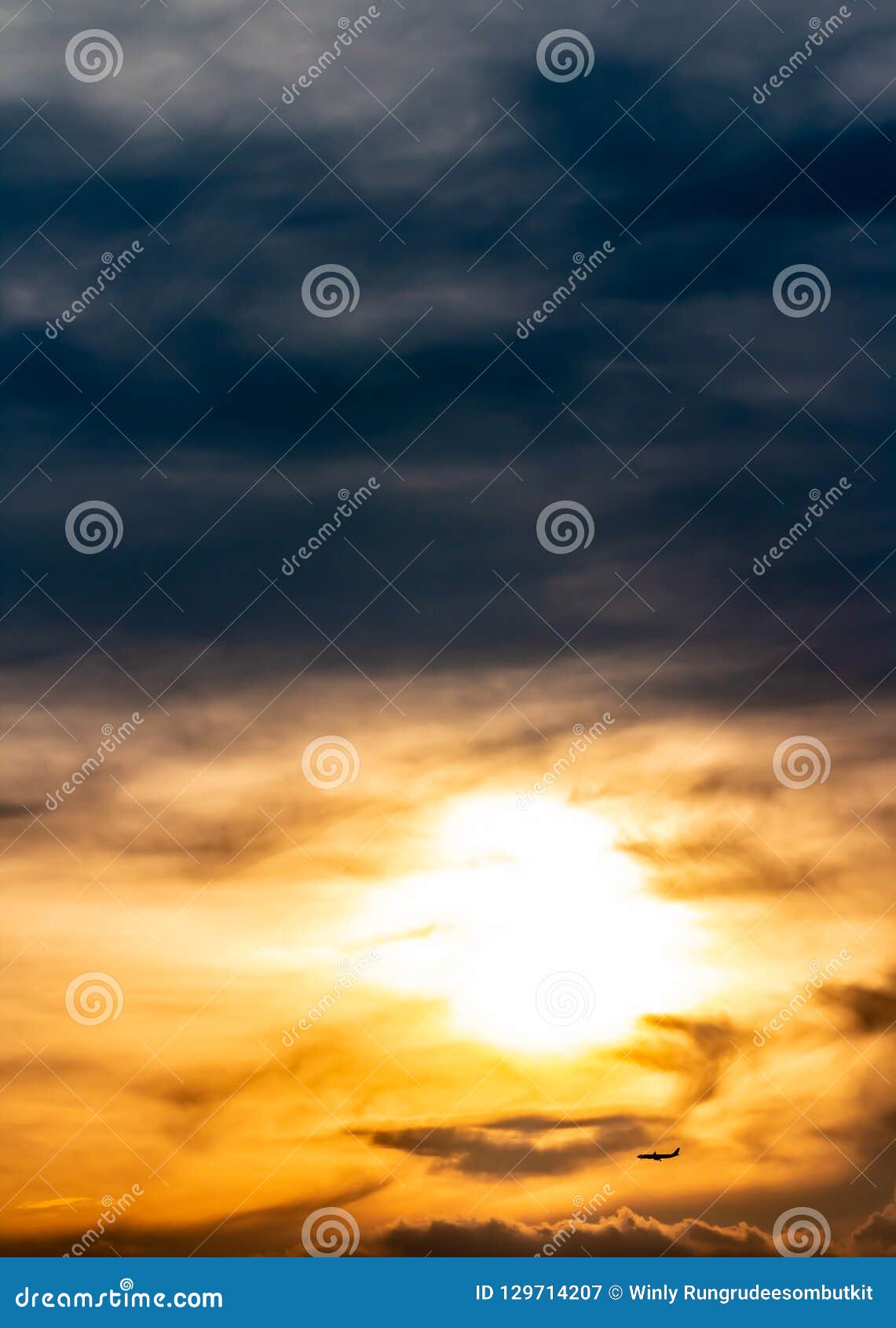 Abstract Background, Scenery of Dramatic Sky in Evening. Stock Image ...
