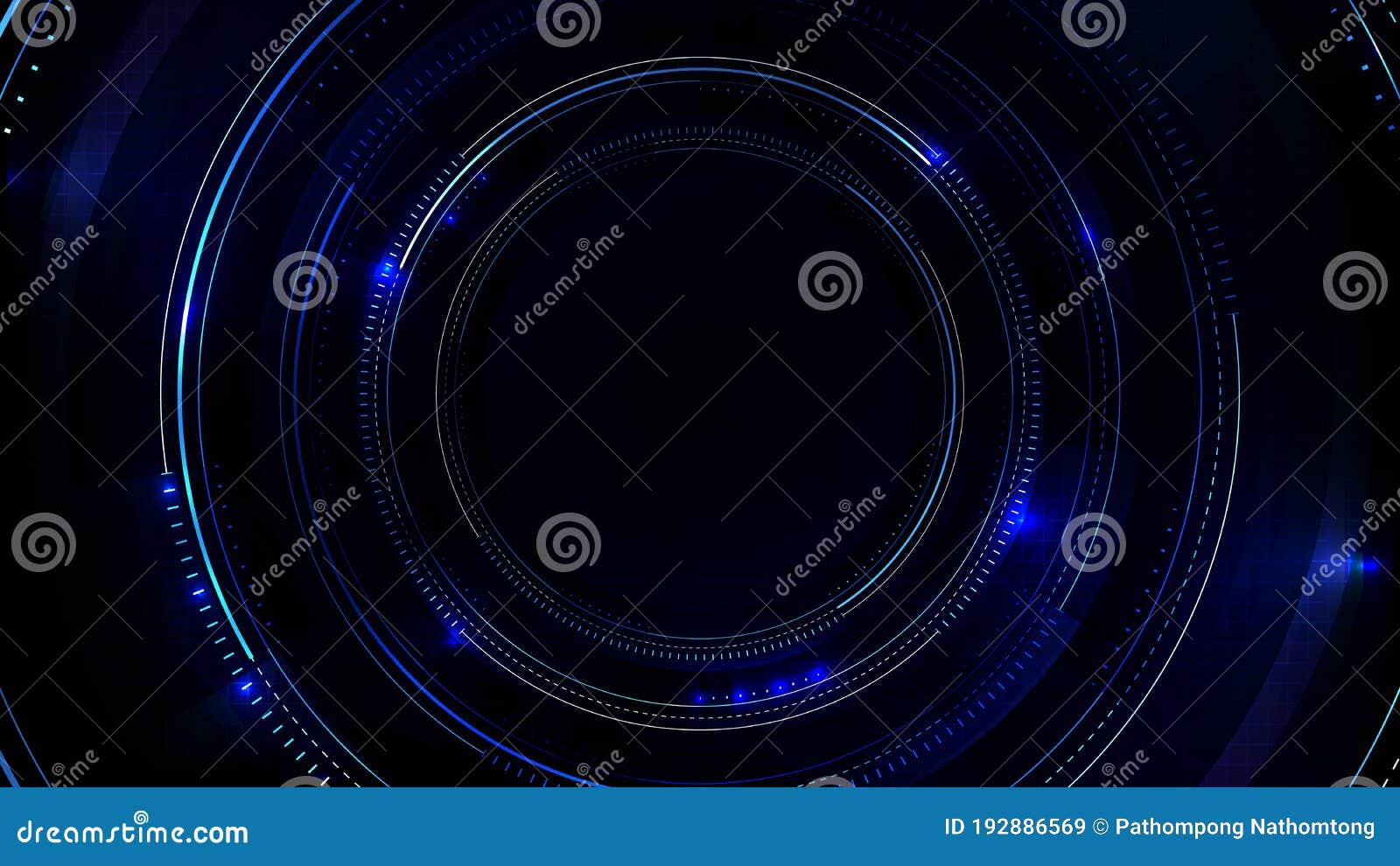 Background of Sci Fi Hud Ui with Blue Printed Circuit Board Stock ...