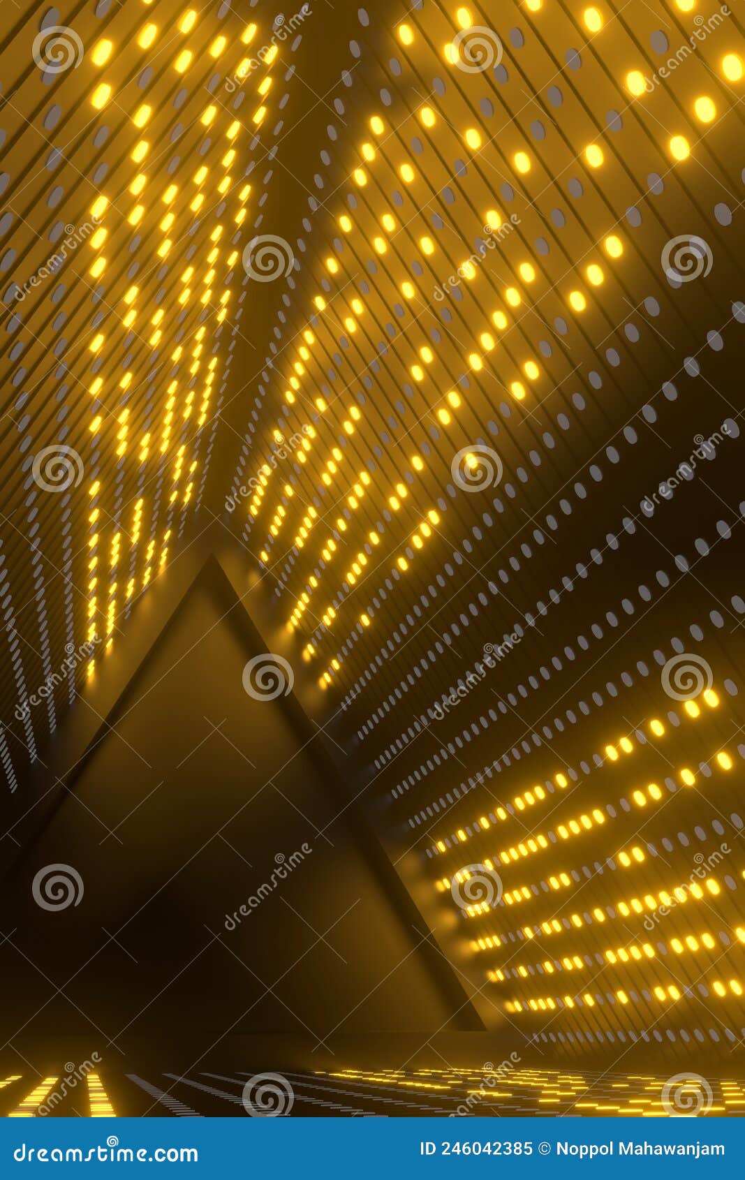 Abstract Background of Sci-fi Scene. 3D Rendering Stock Illustration ...