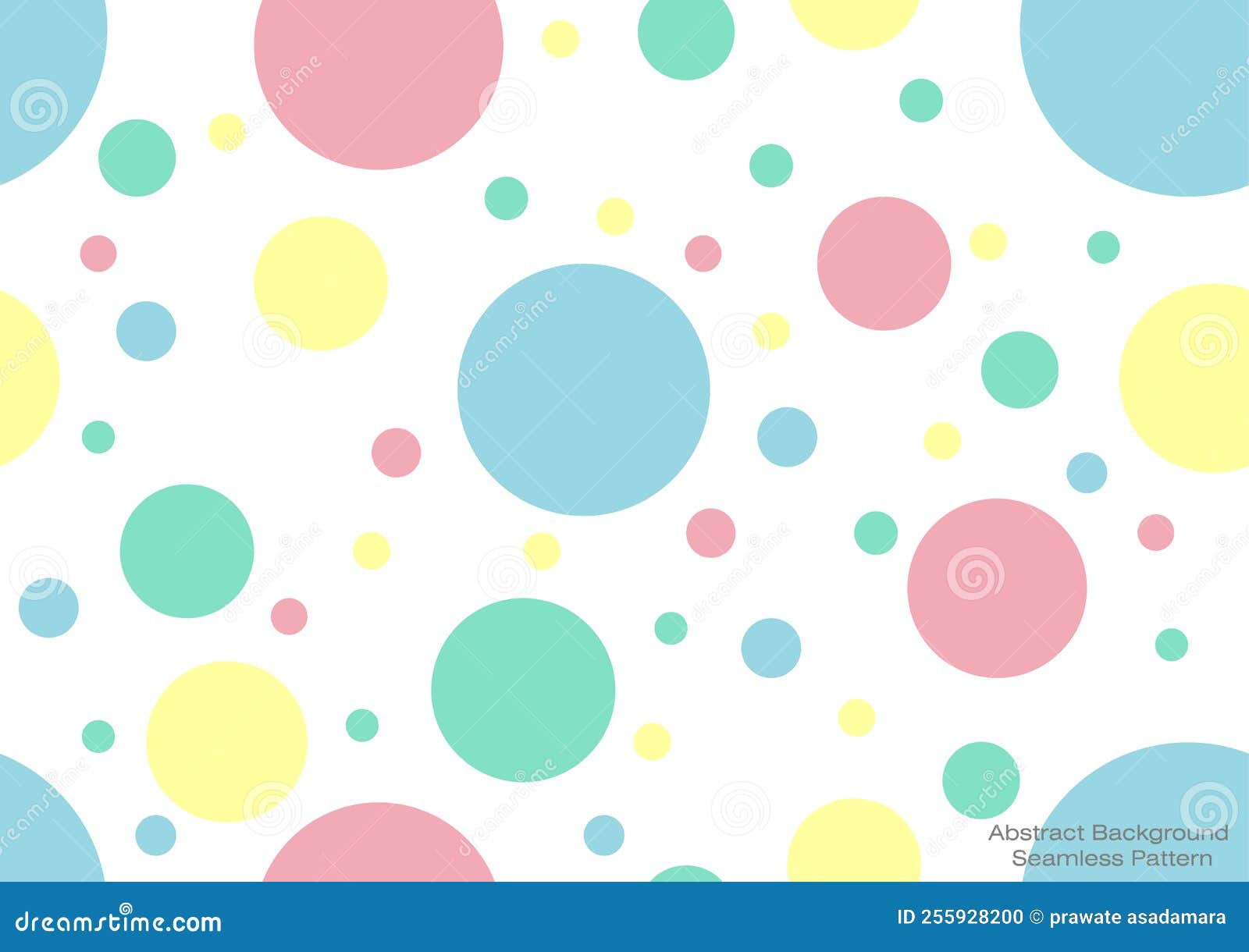 Abstract Background Seamless Circle Shaped Candy Color Stock ...