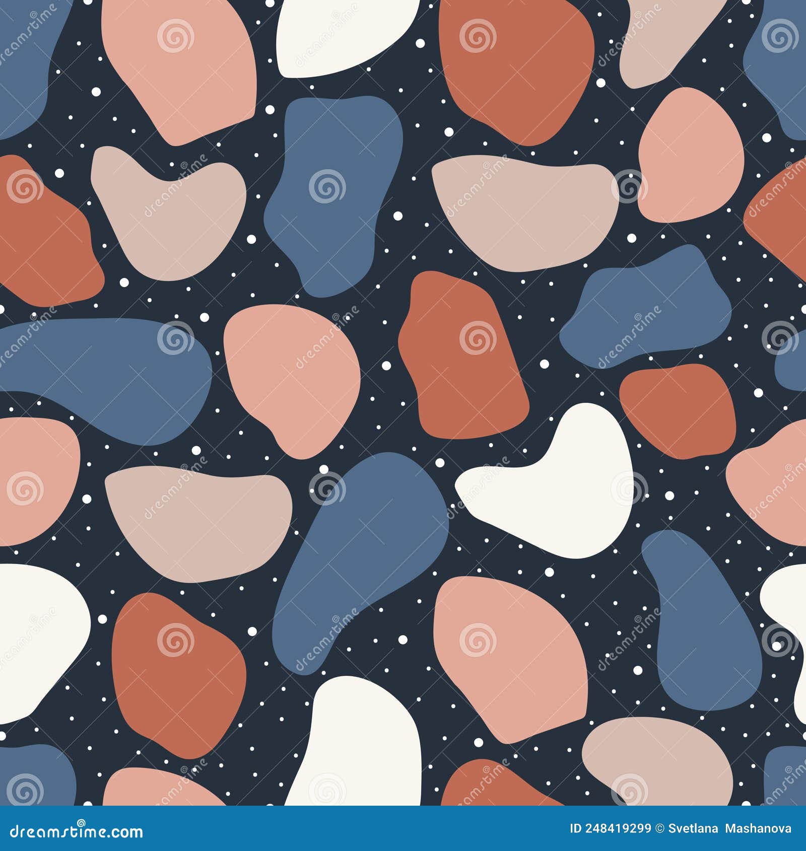 Abstract Background. Seamless Pattern with Different Shapes Stock ...