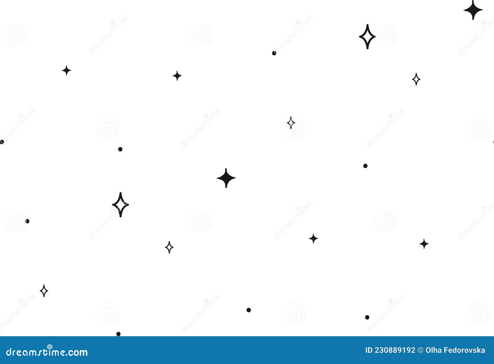 Abstract Background Seamless Pattern Dot and Stars Stock Vector ...