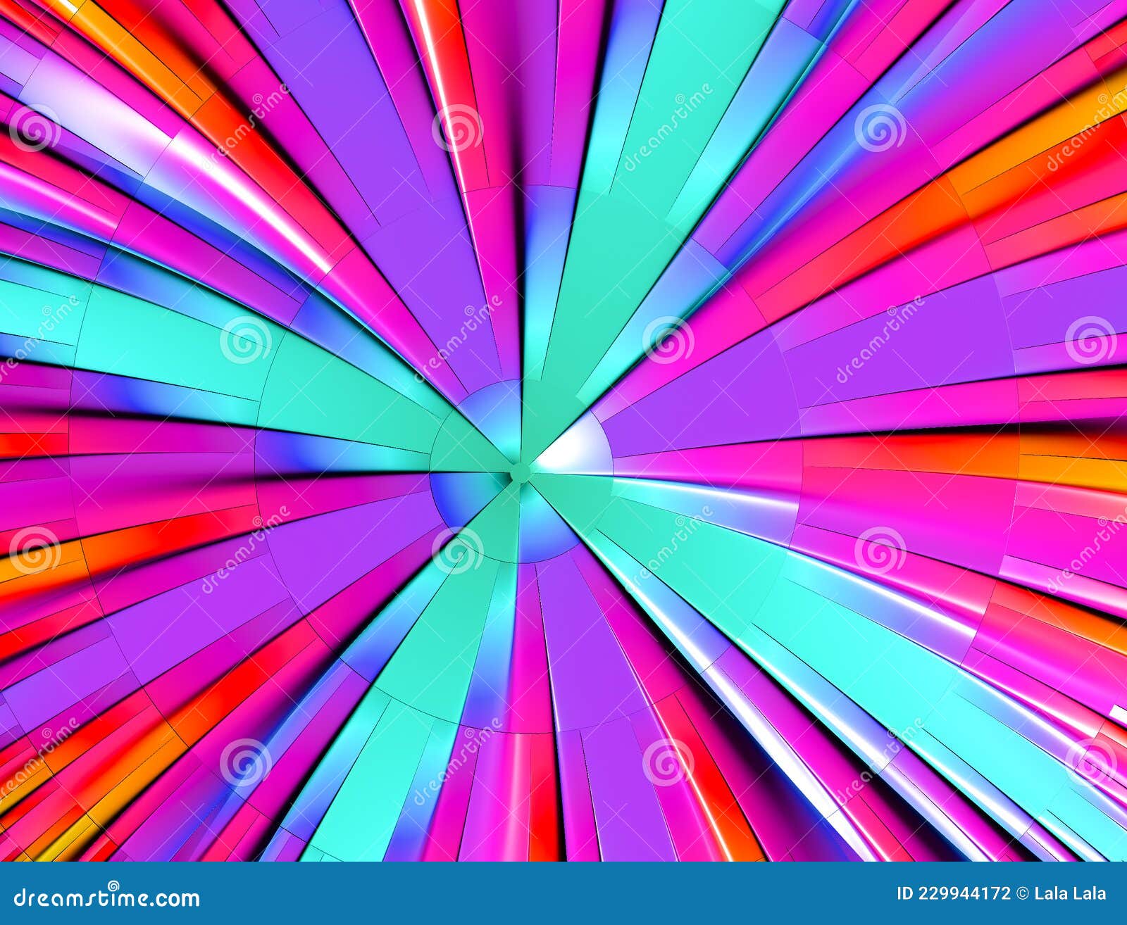 Abstract Background with Several Colors, Radial Shape Stock ...