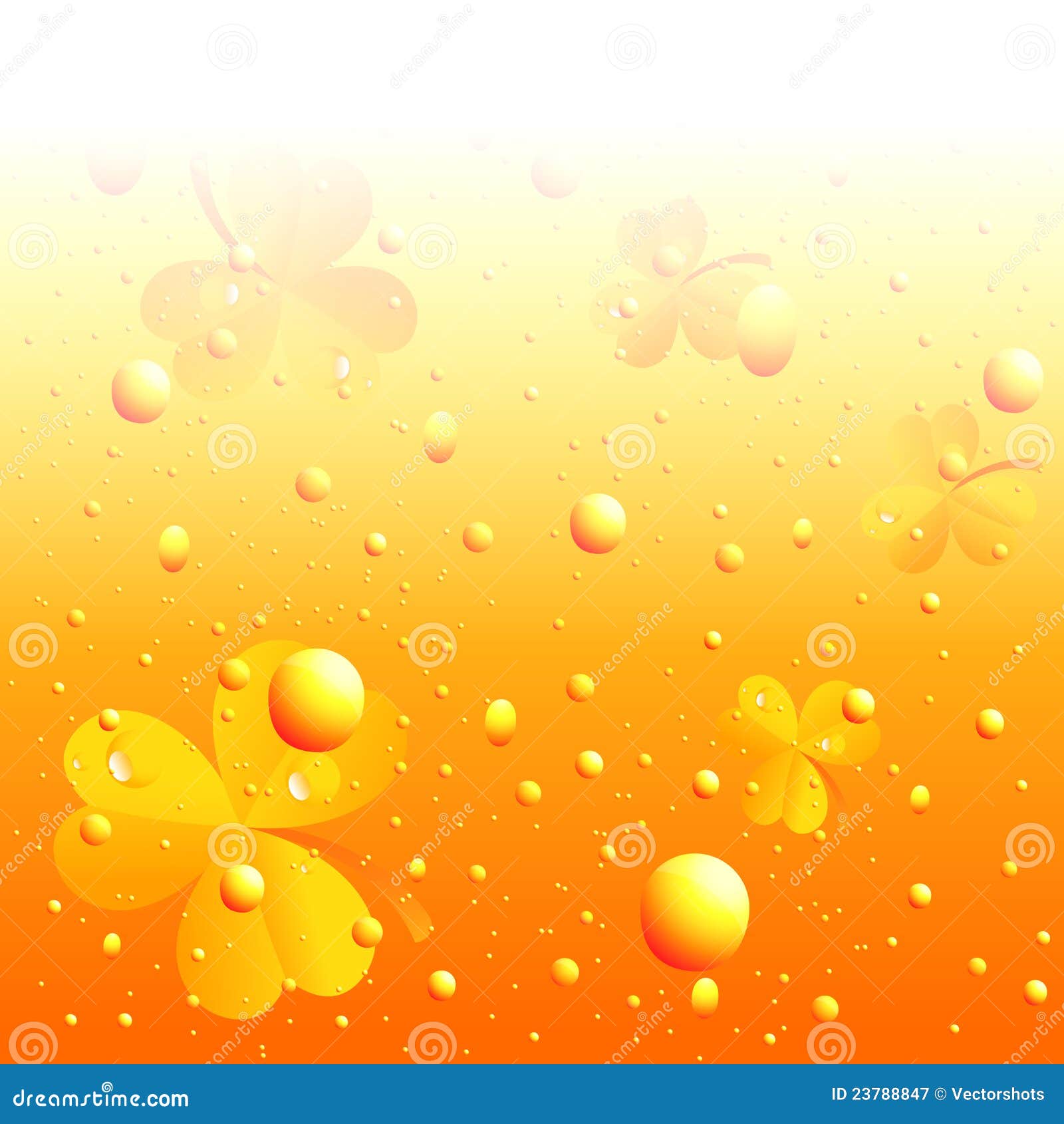 Abstract Background with Shamrock Stock Vector - Illustration of ...