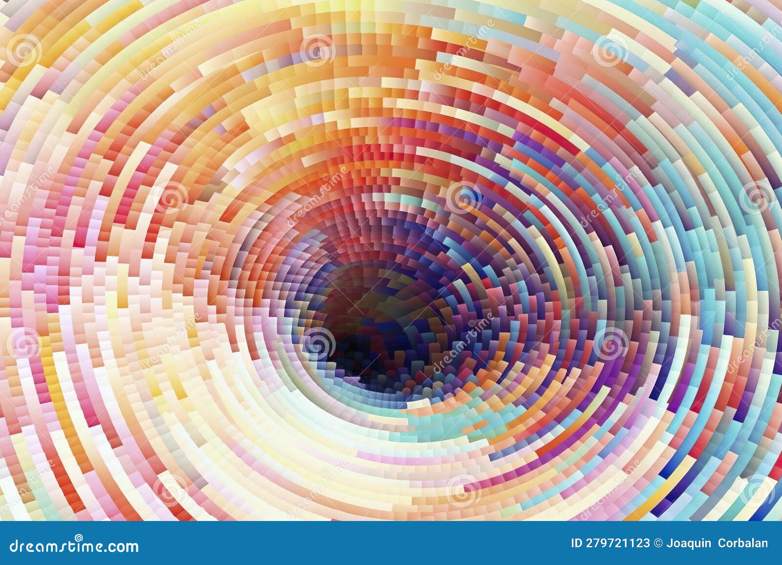 Abstract Background in the Shape of a Circular Cone with a Falling ...