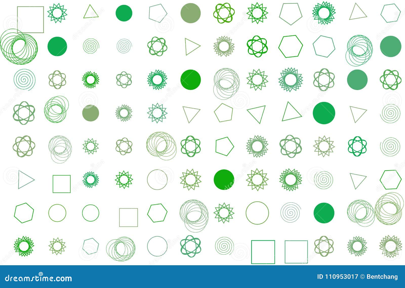 Pattern of Shape Illustrations Background. Stock Vector - Illustration ...