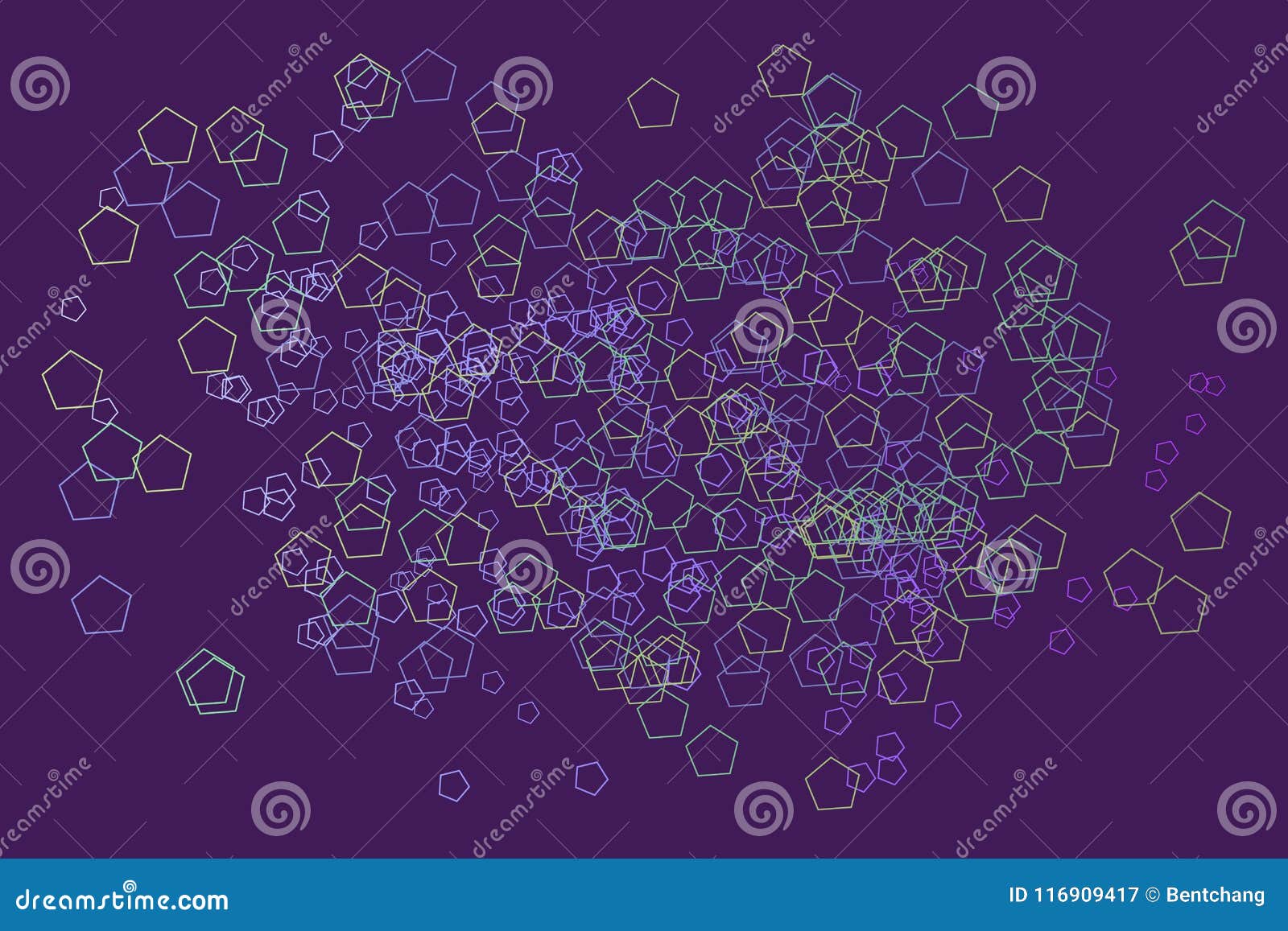 Abstract Background with Shape of Pentagon Pattern. Web, Graphic ...