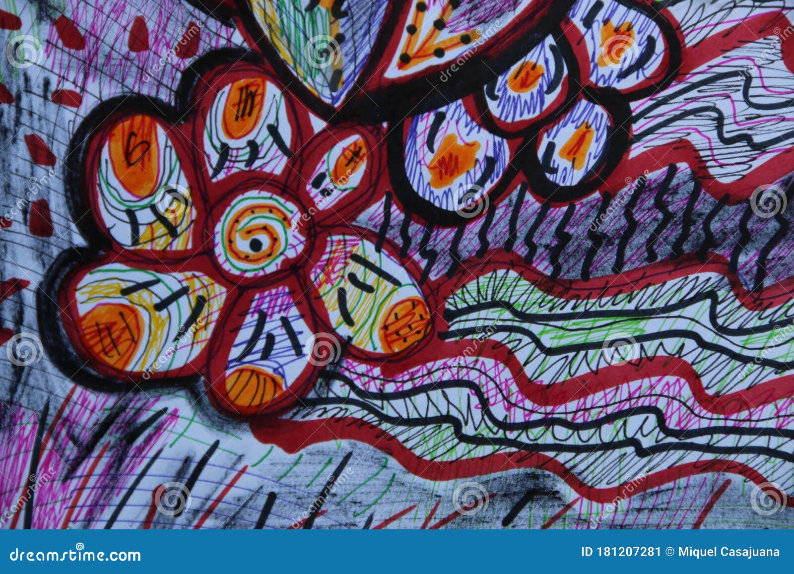 Abstract Background with Textures and Shapes Out of Focus Stock Image ...