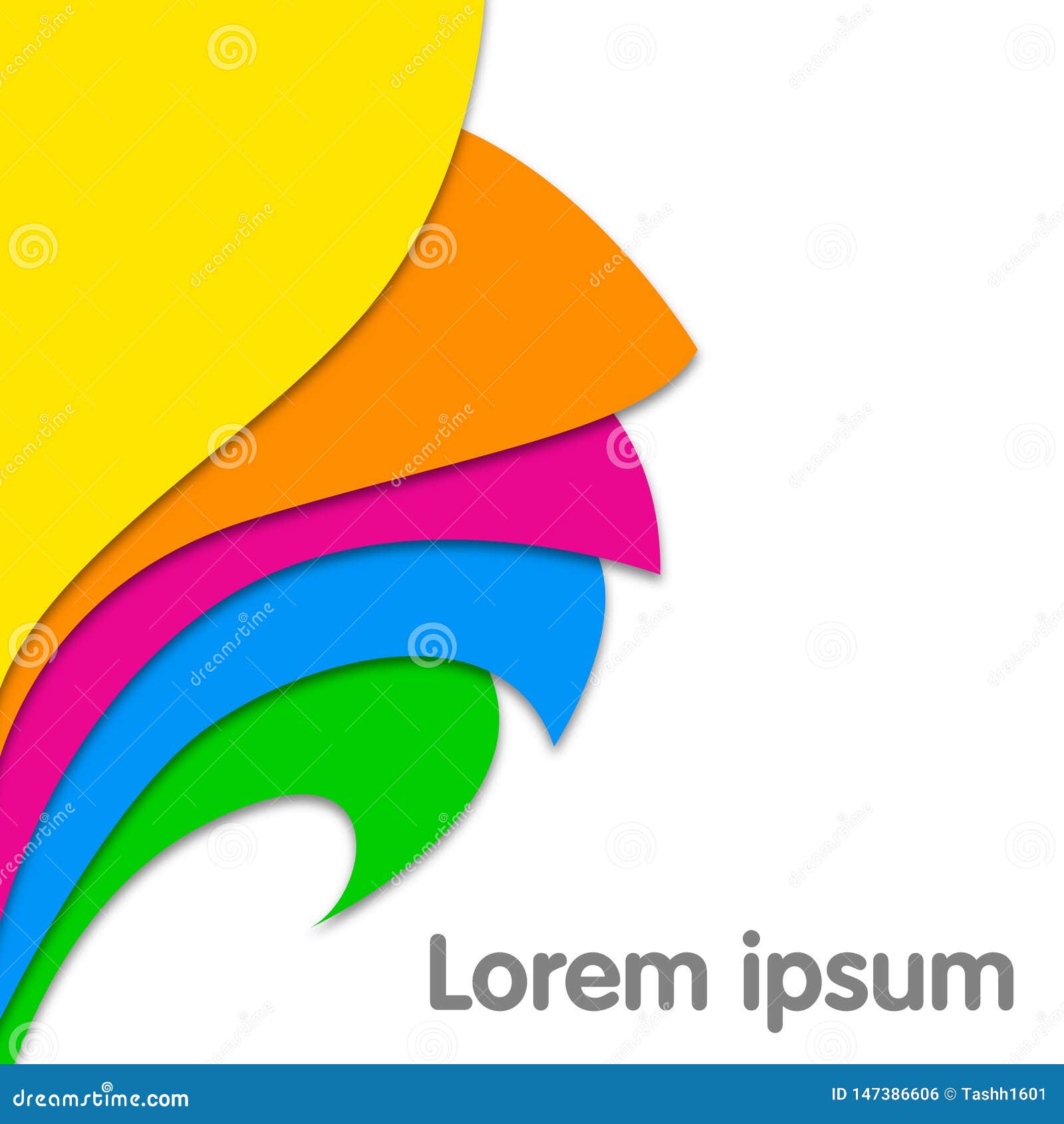 Abstract Background Sheets Paper Place Under the Text Stock Vector ...