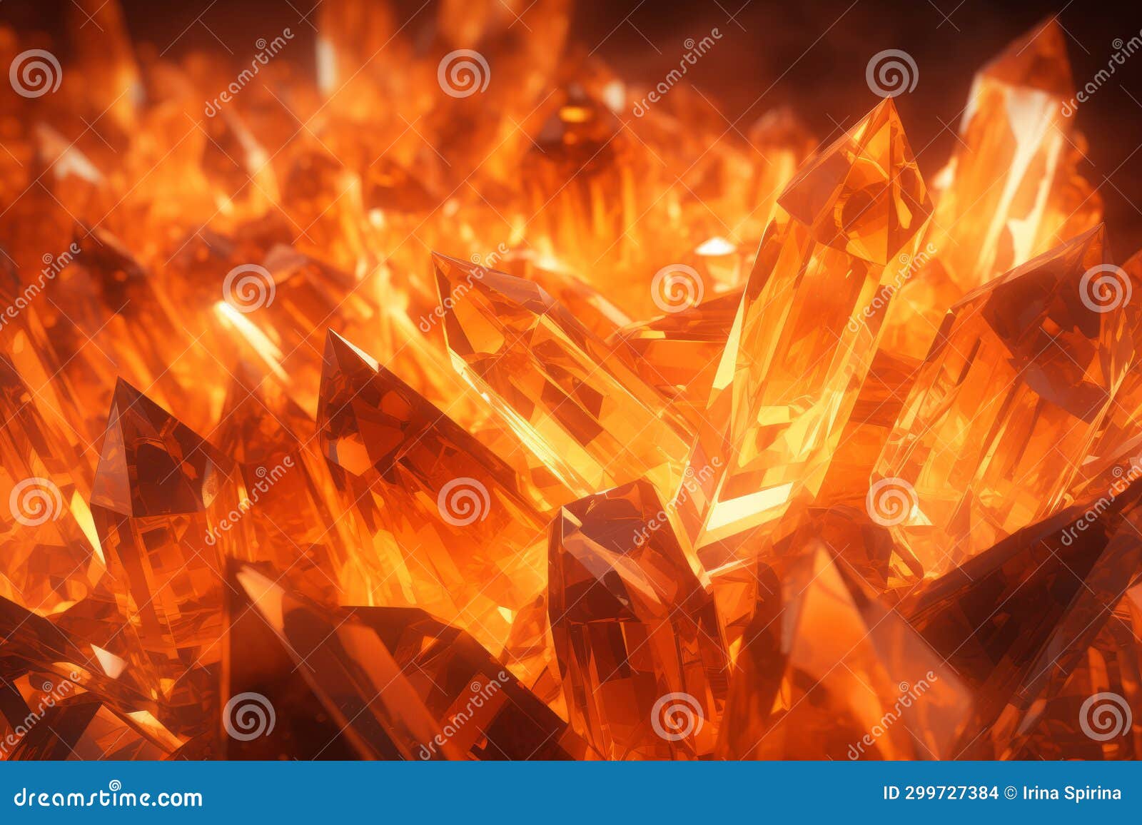 Abstract Background of Shining Crystals with Refraction of Light Stock ...