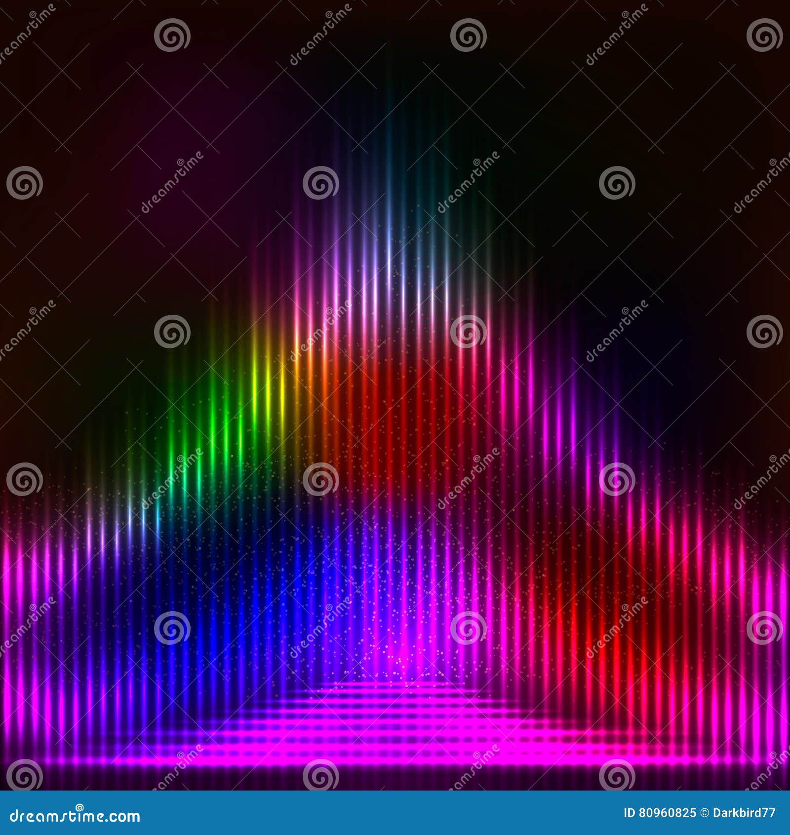 Abstract Background with Shining Magic Lights Stock Illustration ...