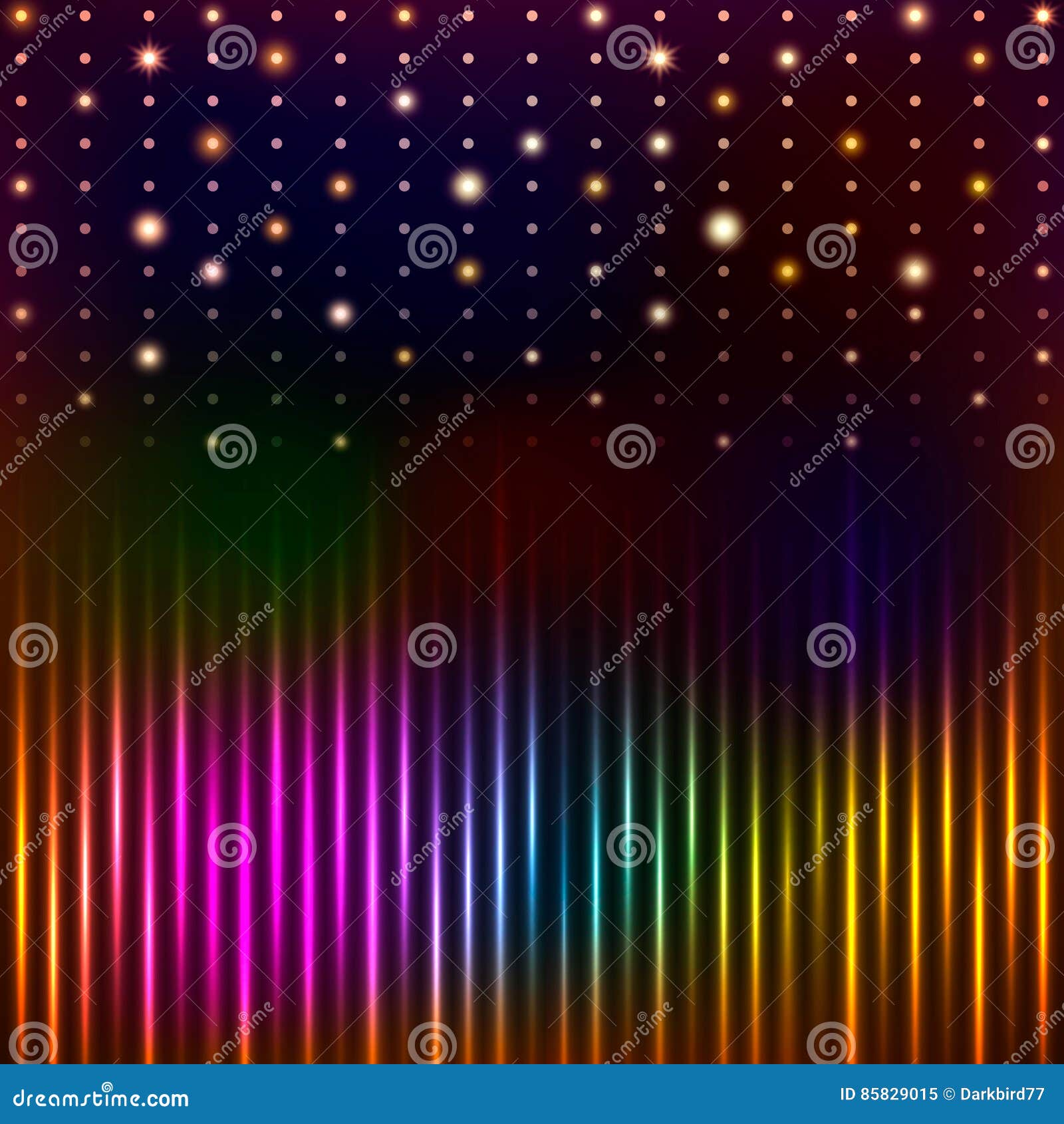 Abstract Background with Shining Magic Lights Stock Illustration ...