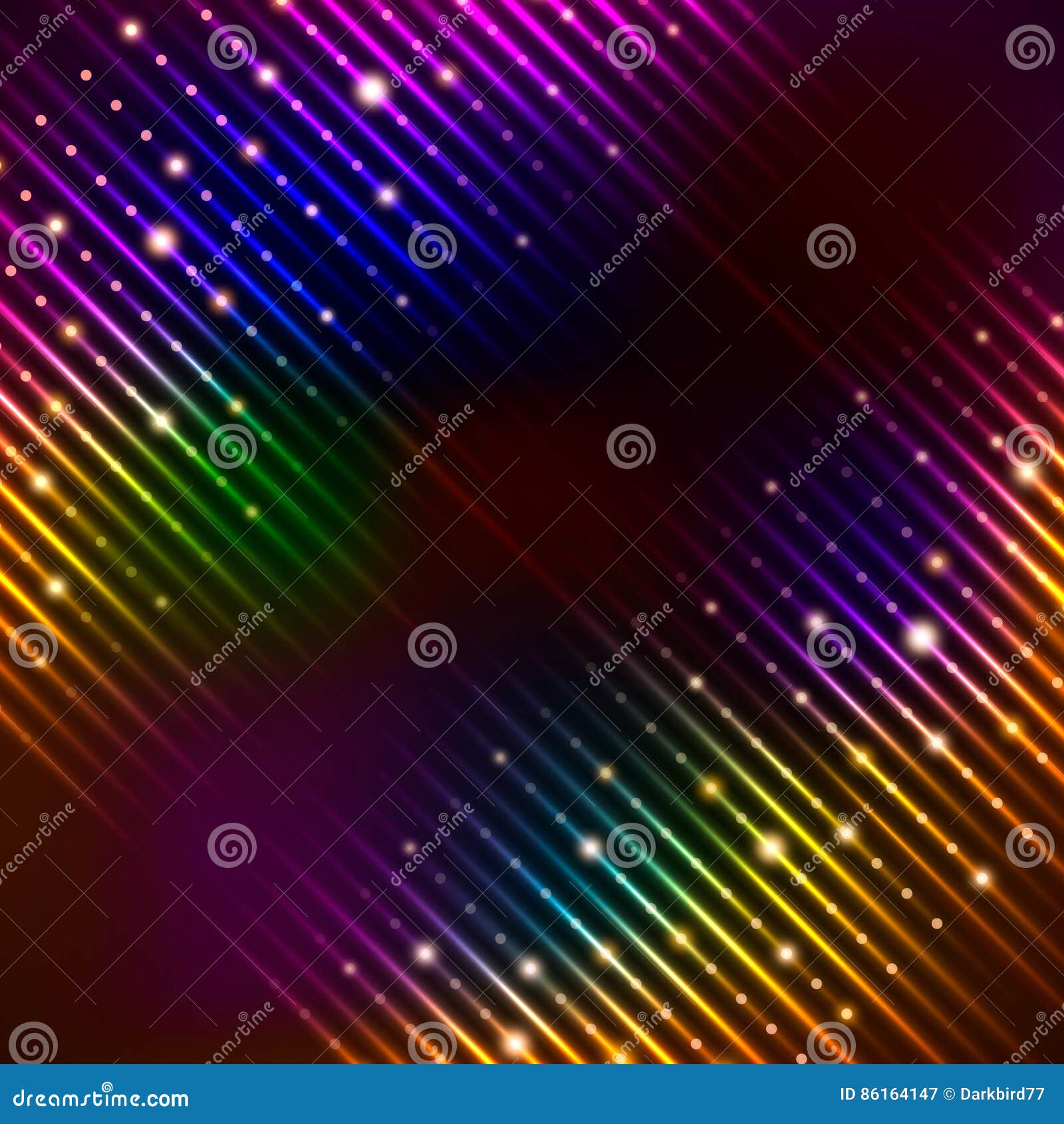 Abstract Background with Shining Magic Lights Stock Illustration ...